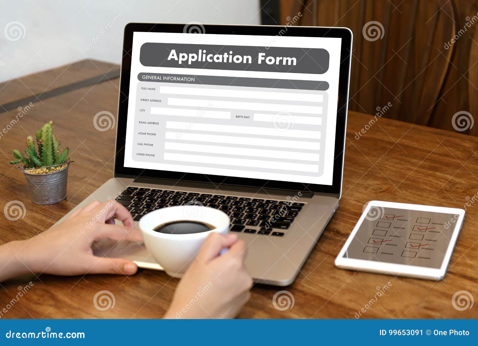 Business Man Working on Laptop Computer Use Online Web Job Application ...