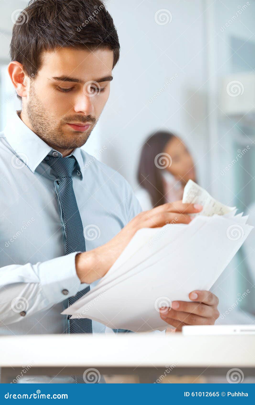 Business Man Working in Office Stock Image - Image of cheerful, active ...