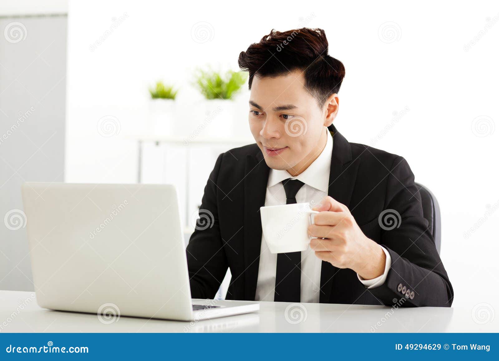 Business Man Working in the Office Stock Image - Image of successful ...