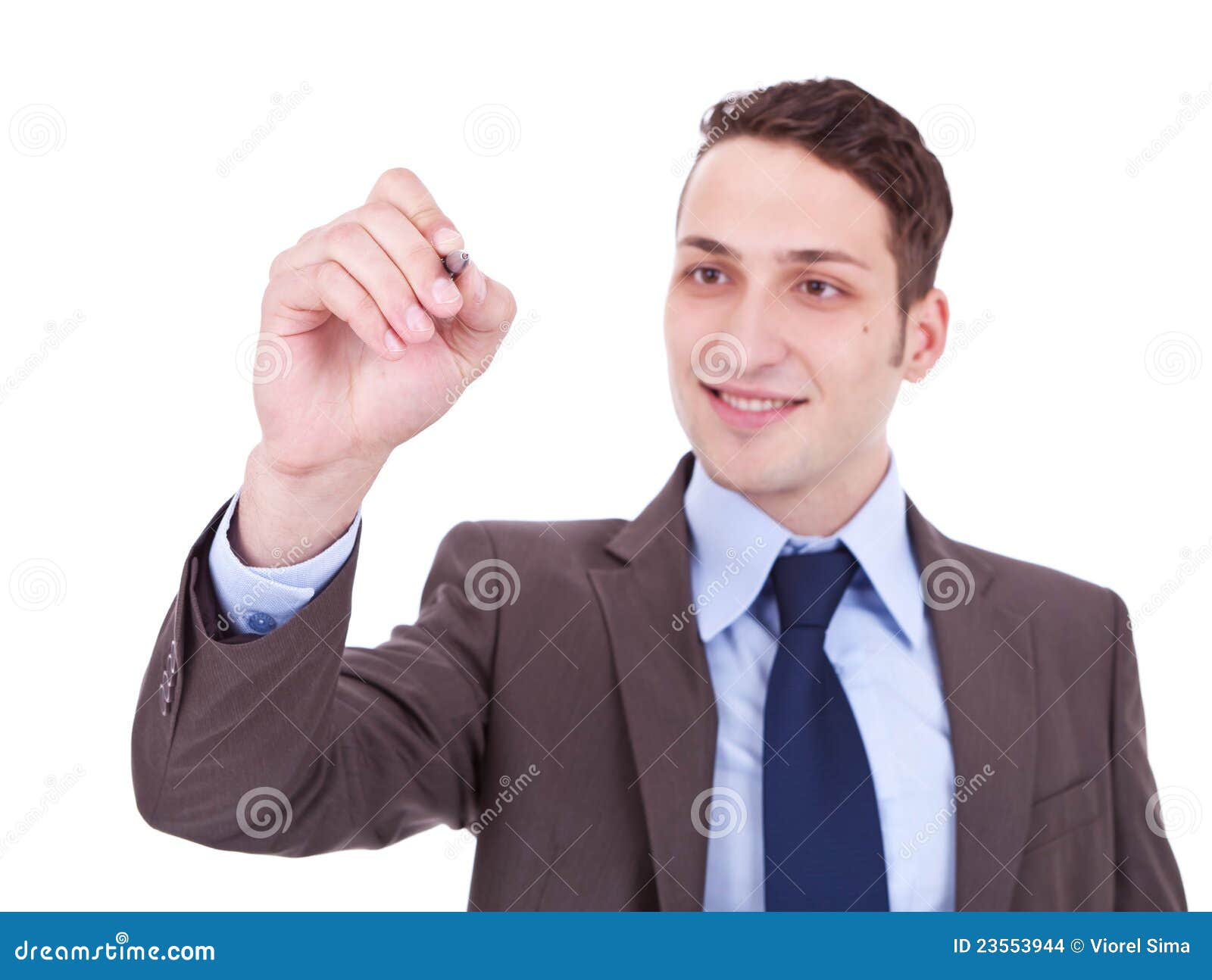 Business man writing stock photo. Image of gesture, businessman - 23553944