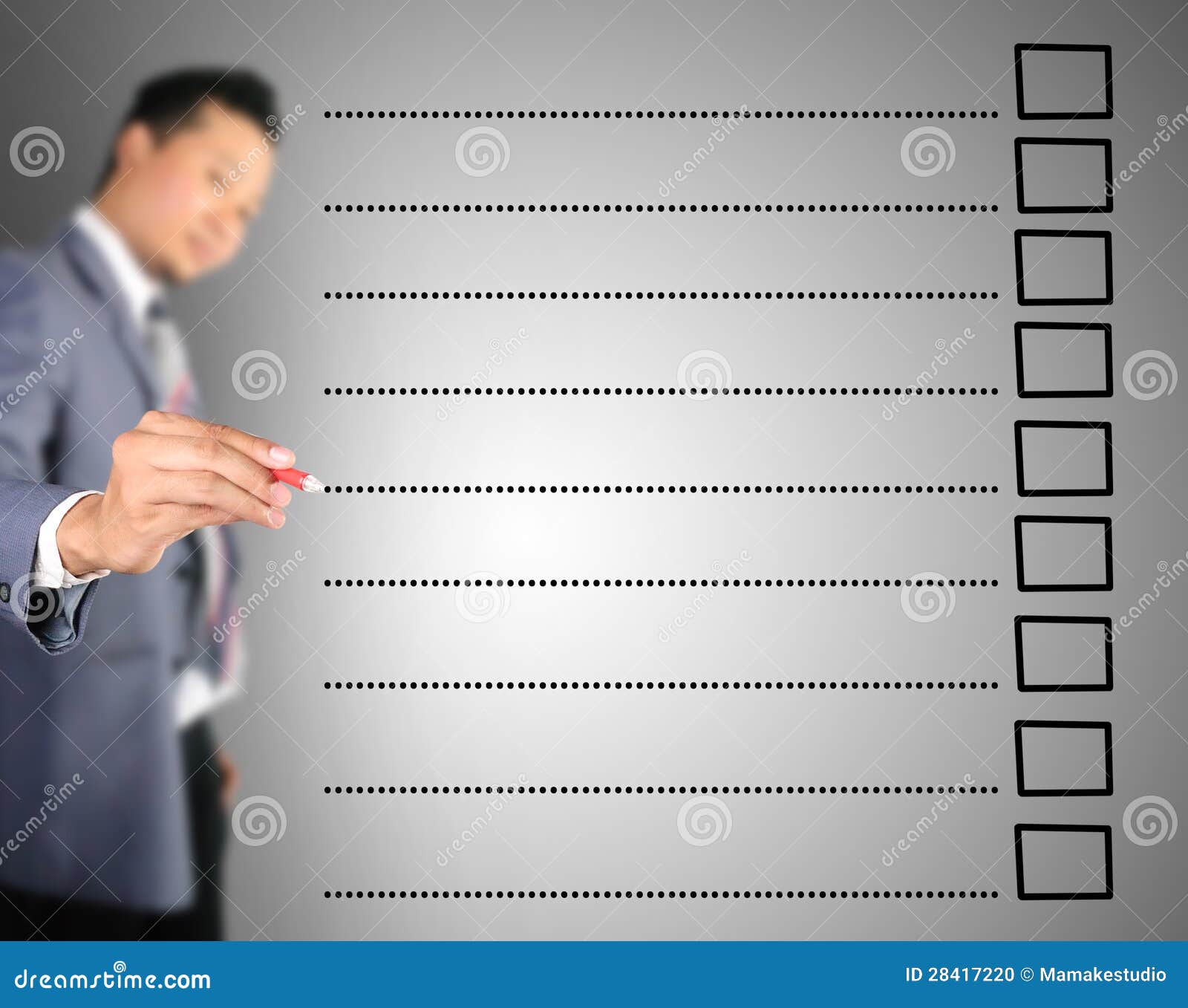 Blank Checklist On Whiteboard With Check Mark Stock Photography ...