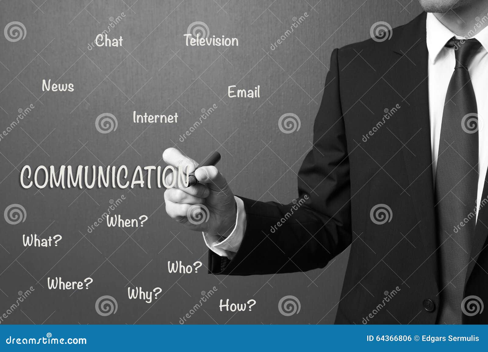 Business Man Writing Communication Concept Stock Photo - Image of ...