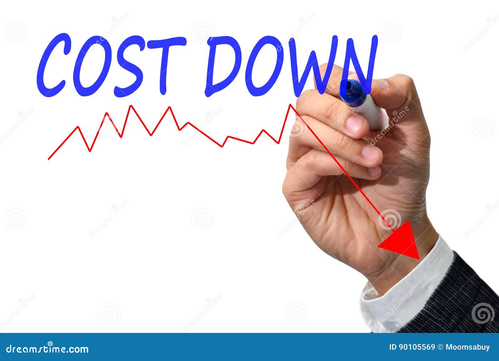 Business Man Writing Concept. Stock Image - Image of achieve, graph ...