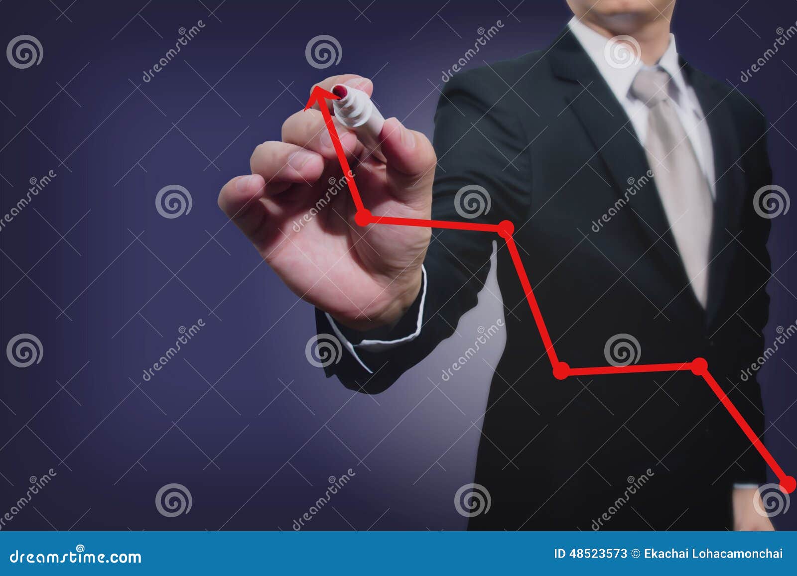 Business Man Writing Over... Stock Image - Image of hand, idea: 48523573
