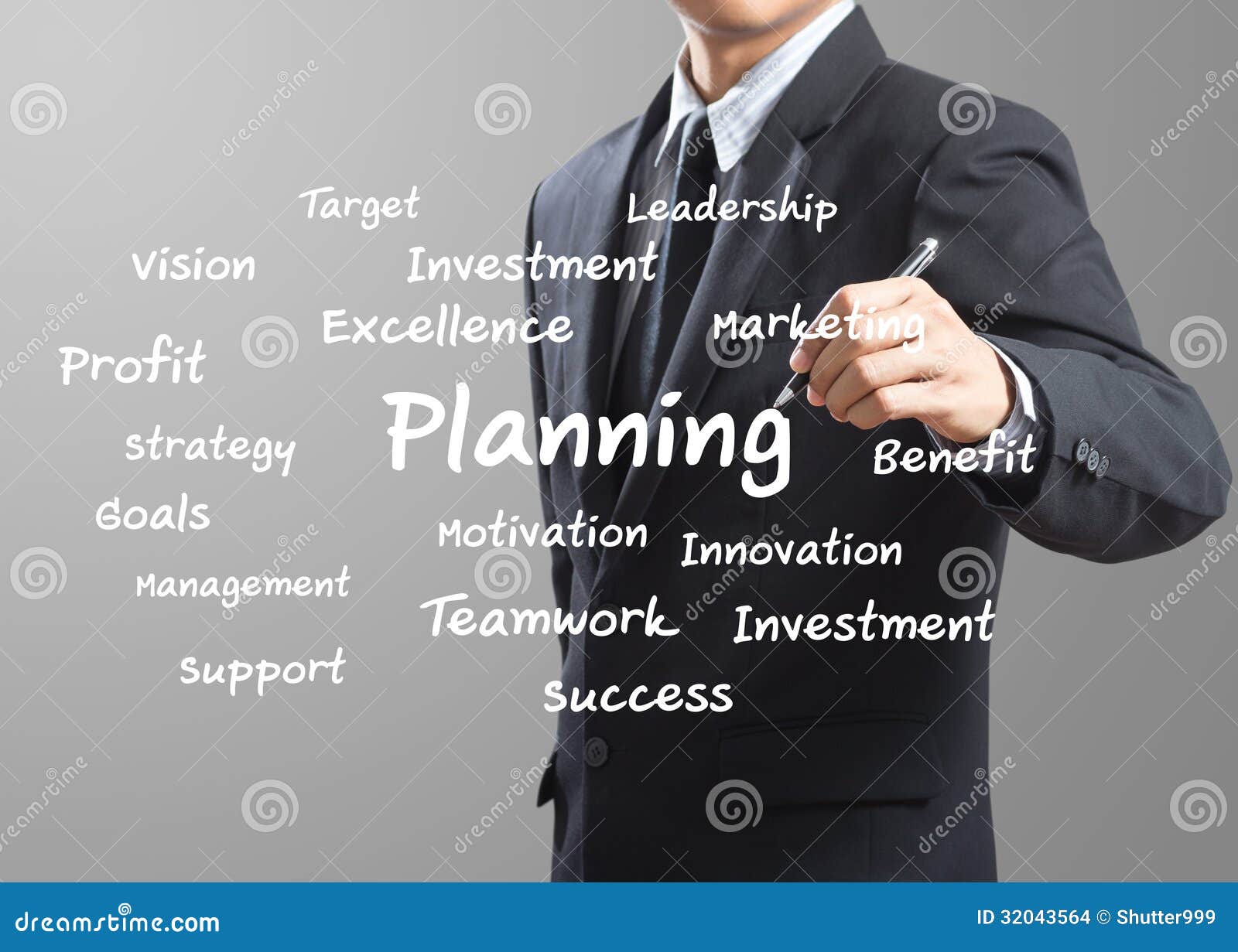 Business Man Writing Planning Stock Photo - Image of analyze ...