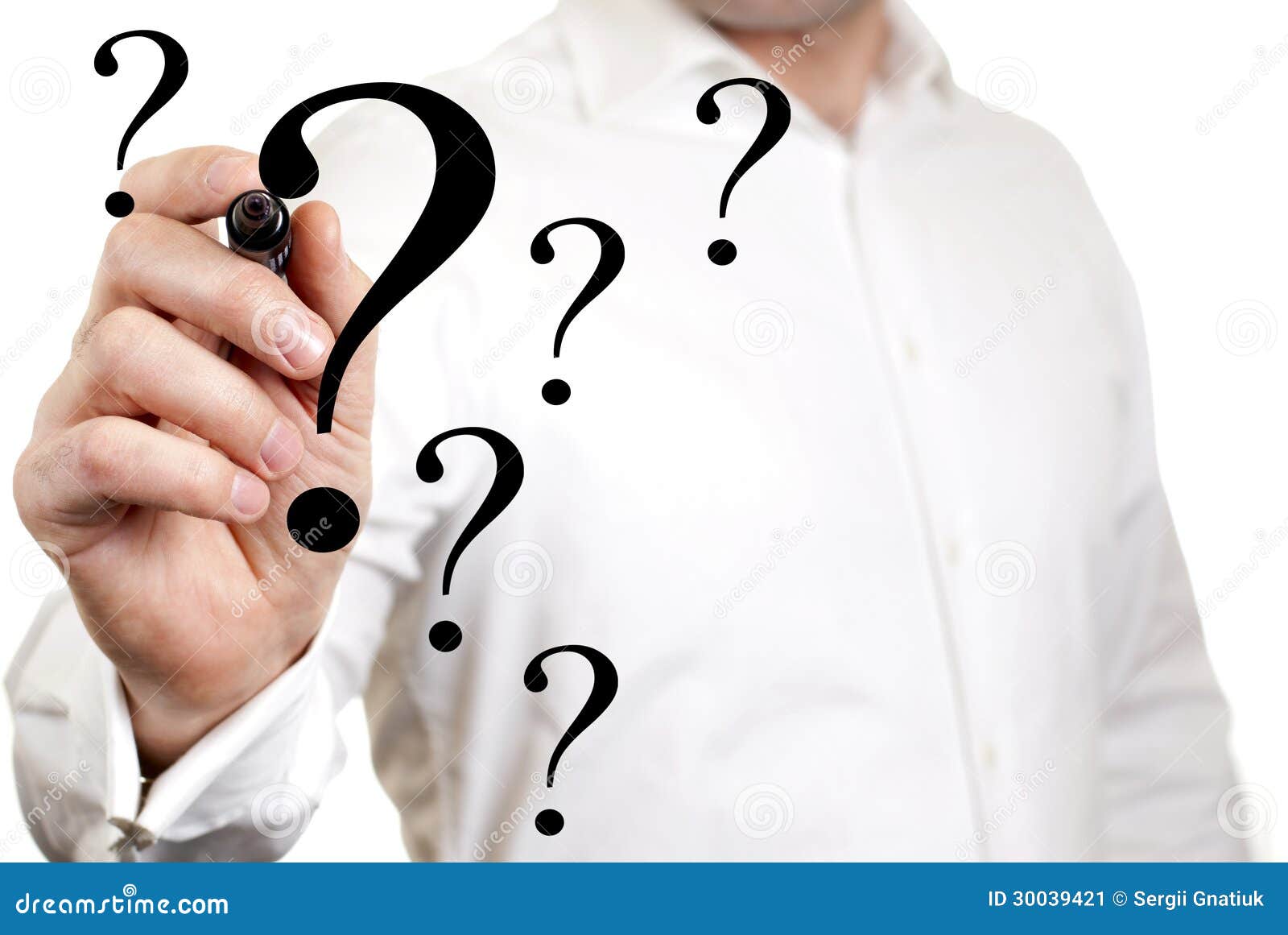 Business man writes stock image. Image of technology - 30039421