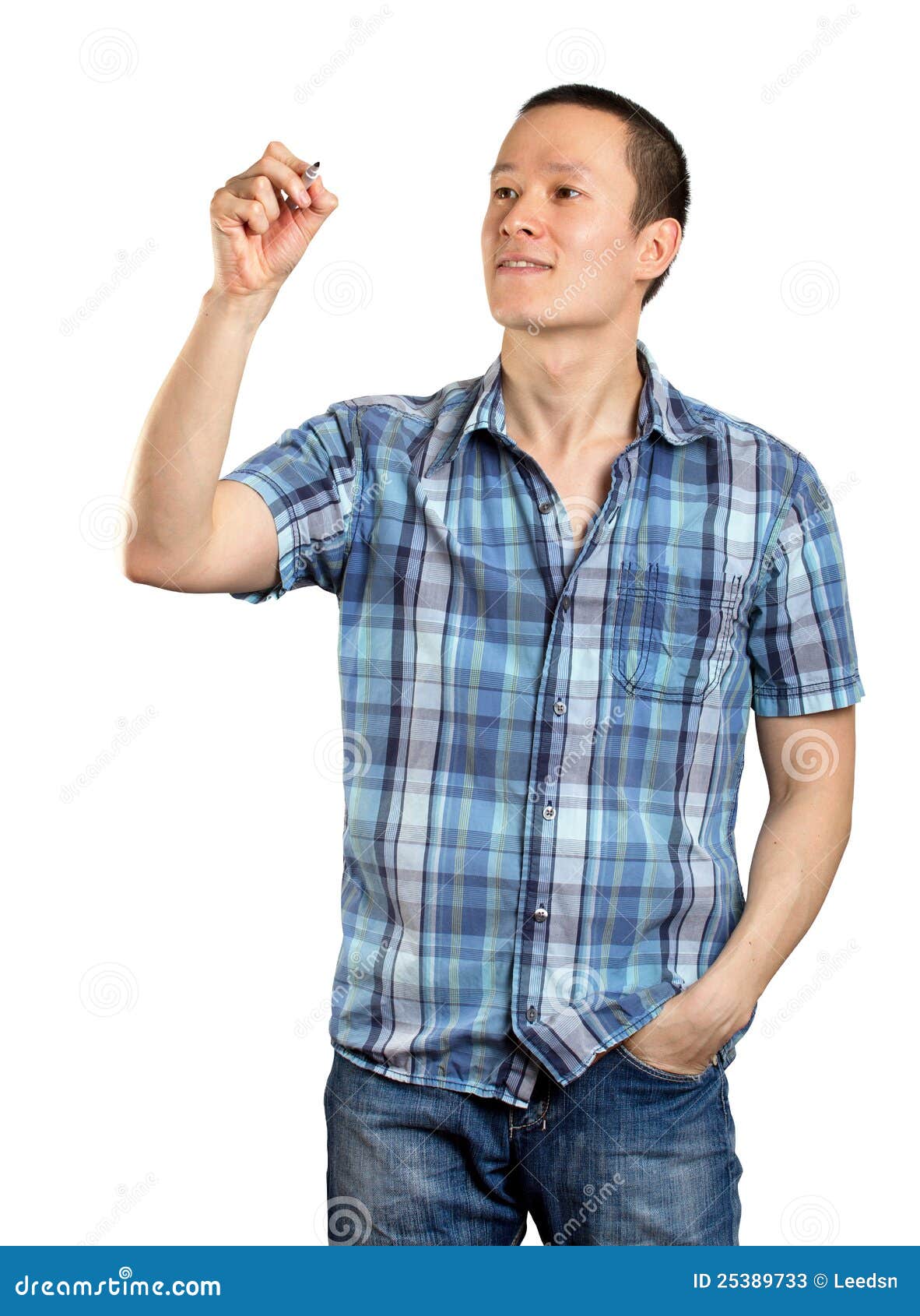 Business Man Writing Something Stock Image - Image of asian, male: 25389733