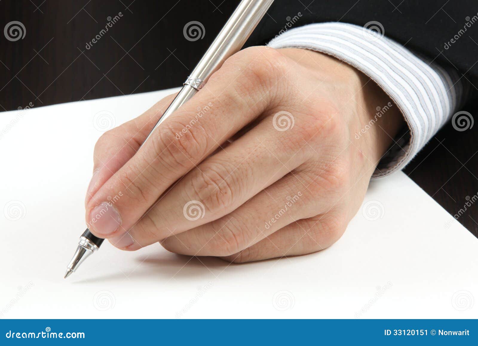 Business man writing stock image. Image of meeting, paper - 33120151