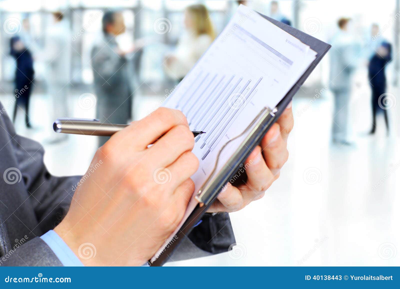 Business Man Writing Something Stock Image - Image of holding, meeting ...