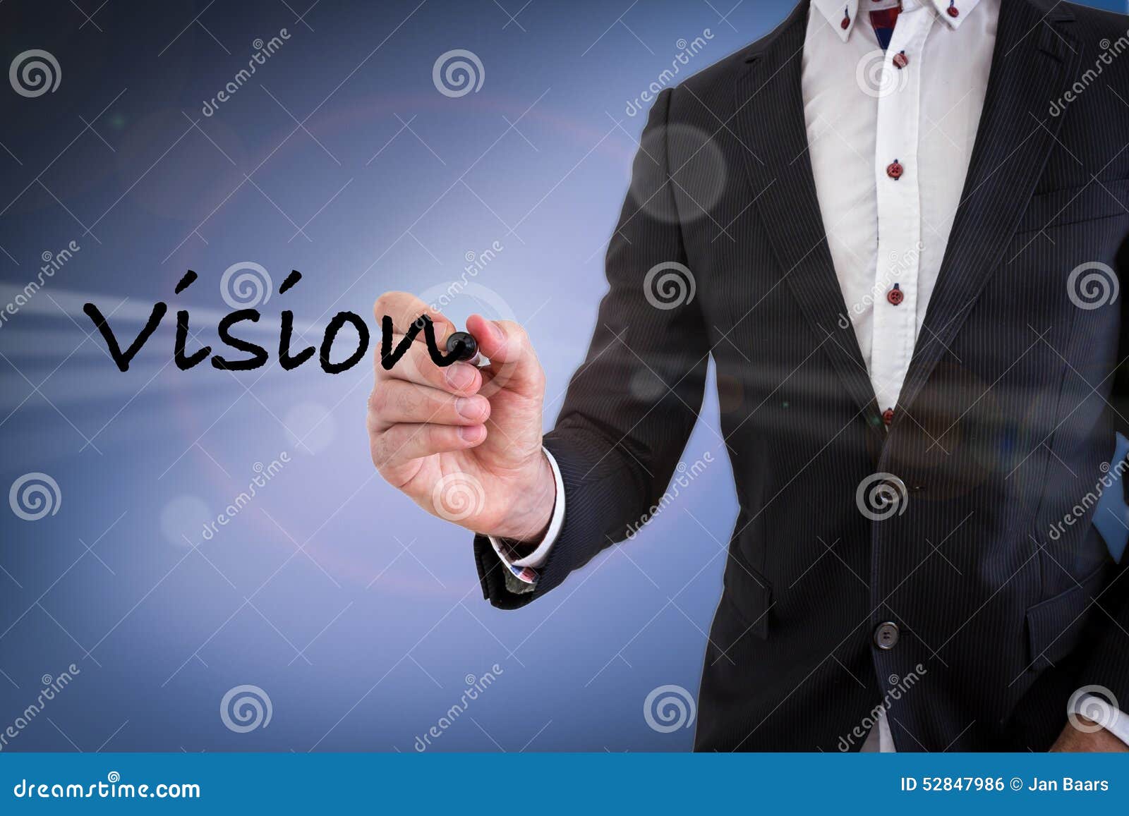 Business Man Writing Vision Stock Photo - Image of project, teamwork ...