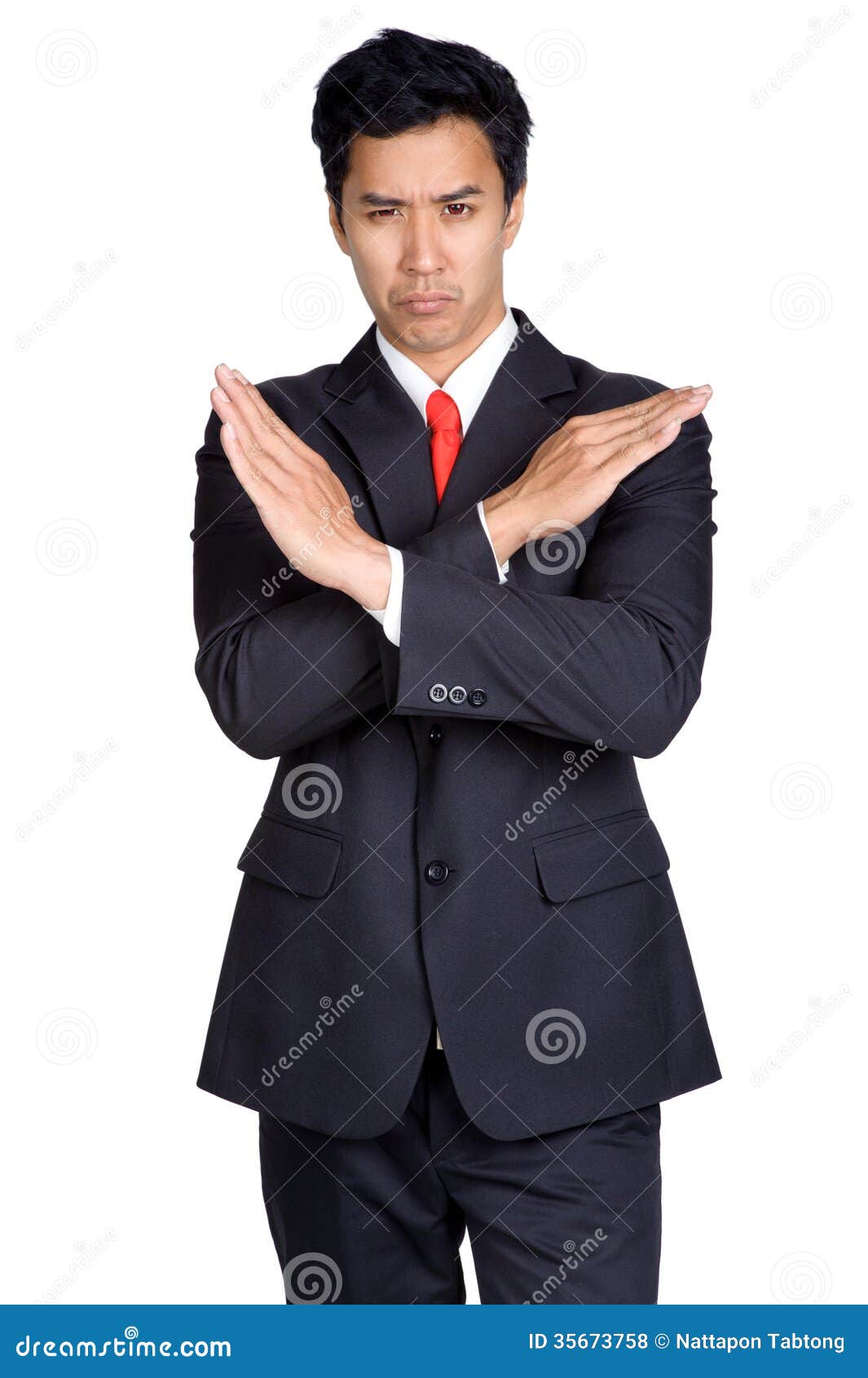 Business Man Wrong Be Misguided Suit Isolated Stock Photo - Image of ...