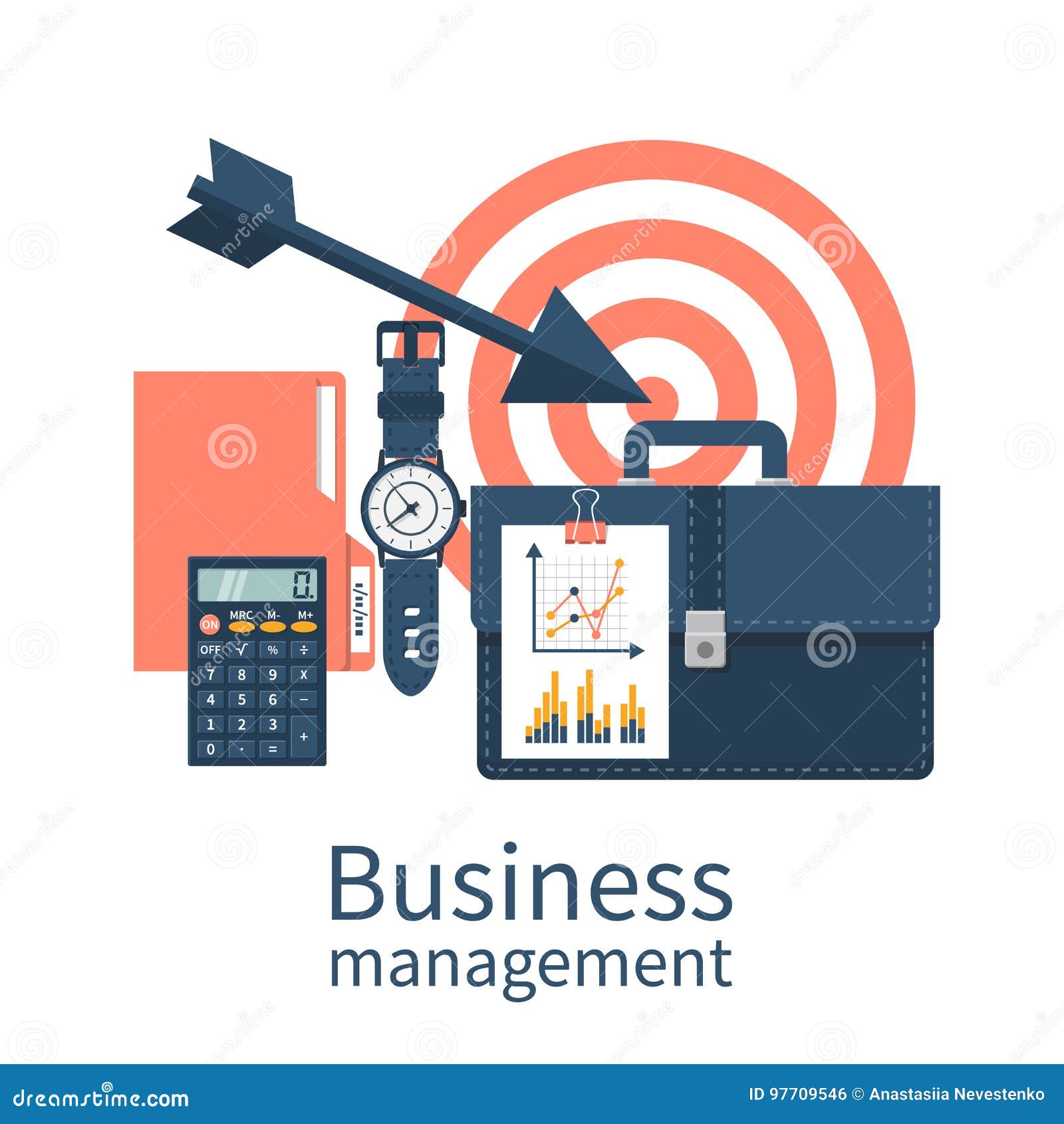 Business Management, Concept. Stock Vector - Illustration of banner ...