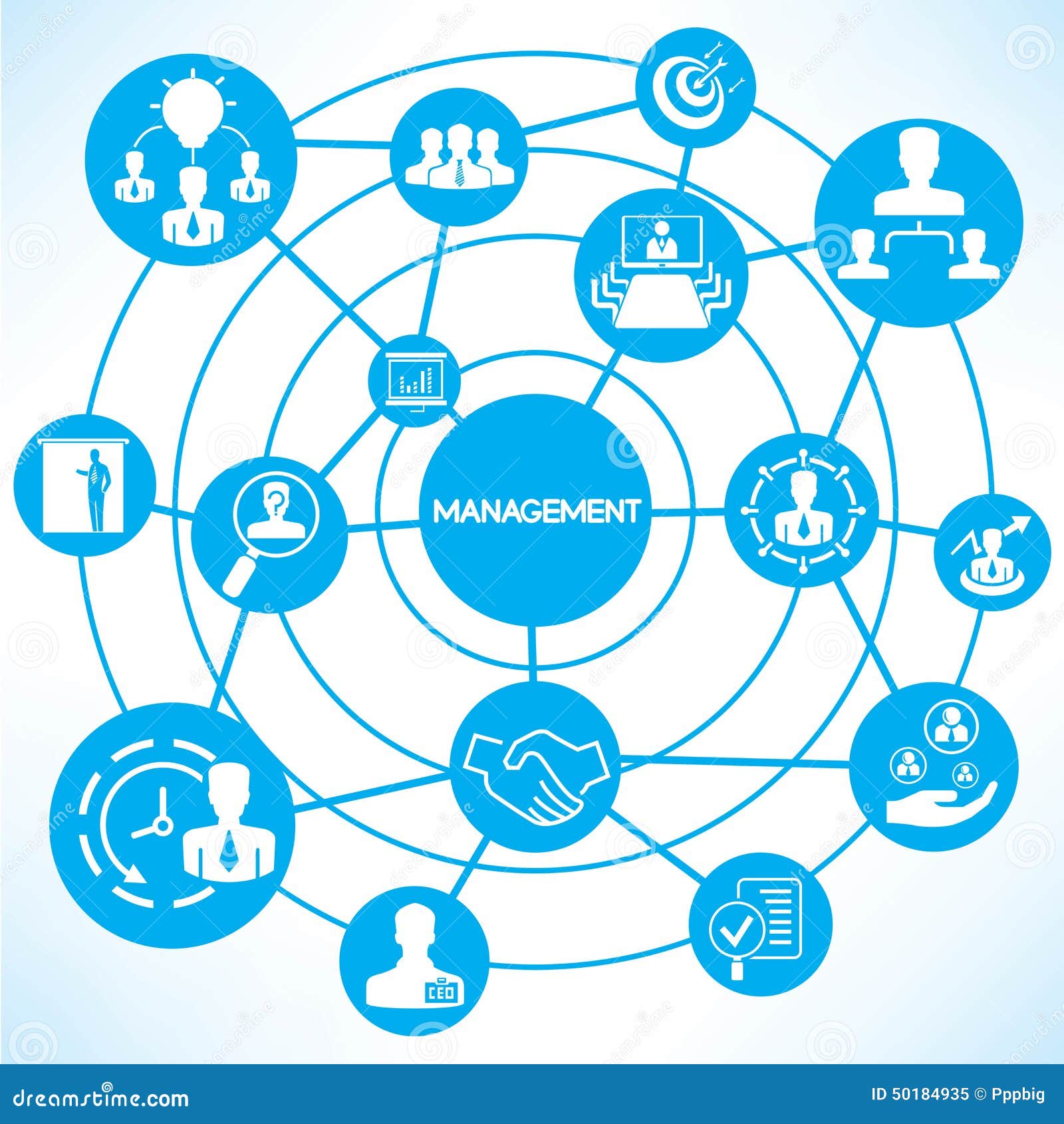 Business management stock illustration. Illustration of corporation ...
