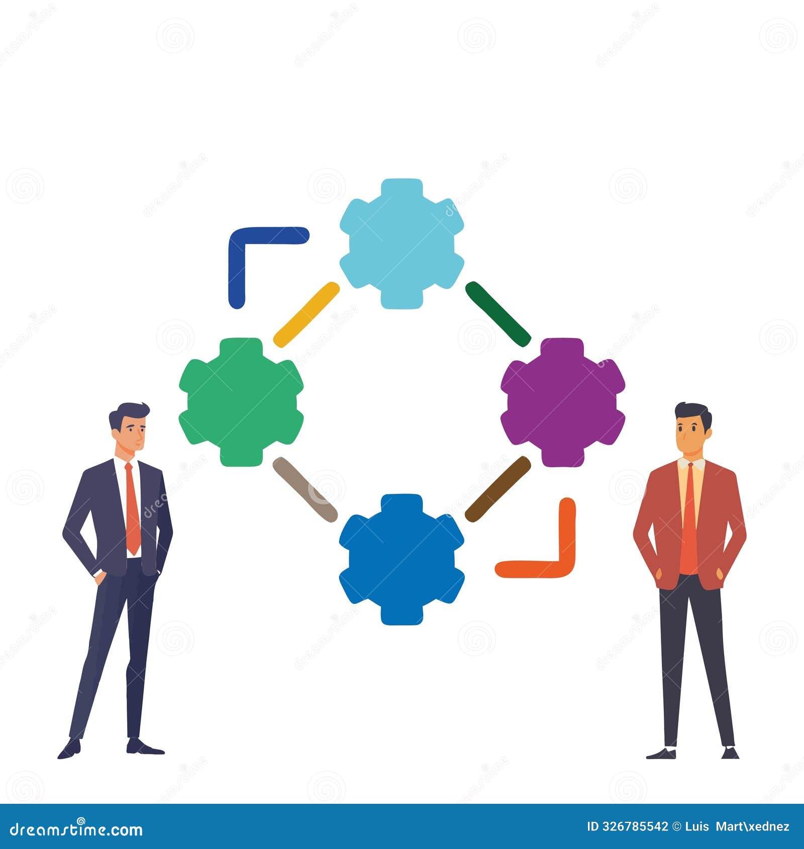 Business Management Concept, Business. Vector Concept. Service. Stock ...