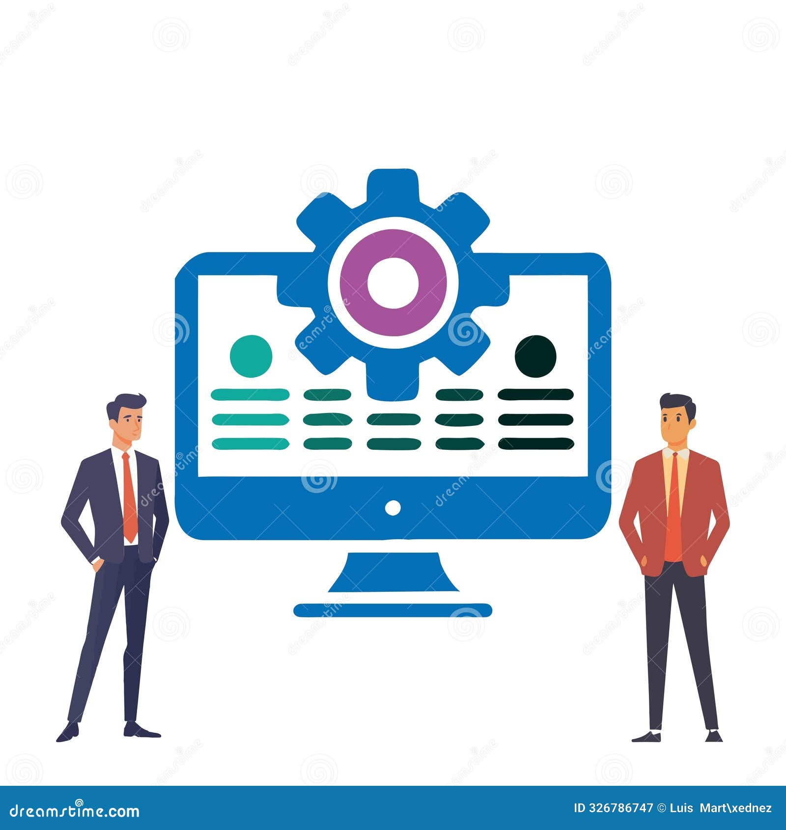 Business Management Concept, Business. Vector Concept. Service. Stock ...