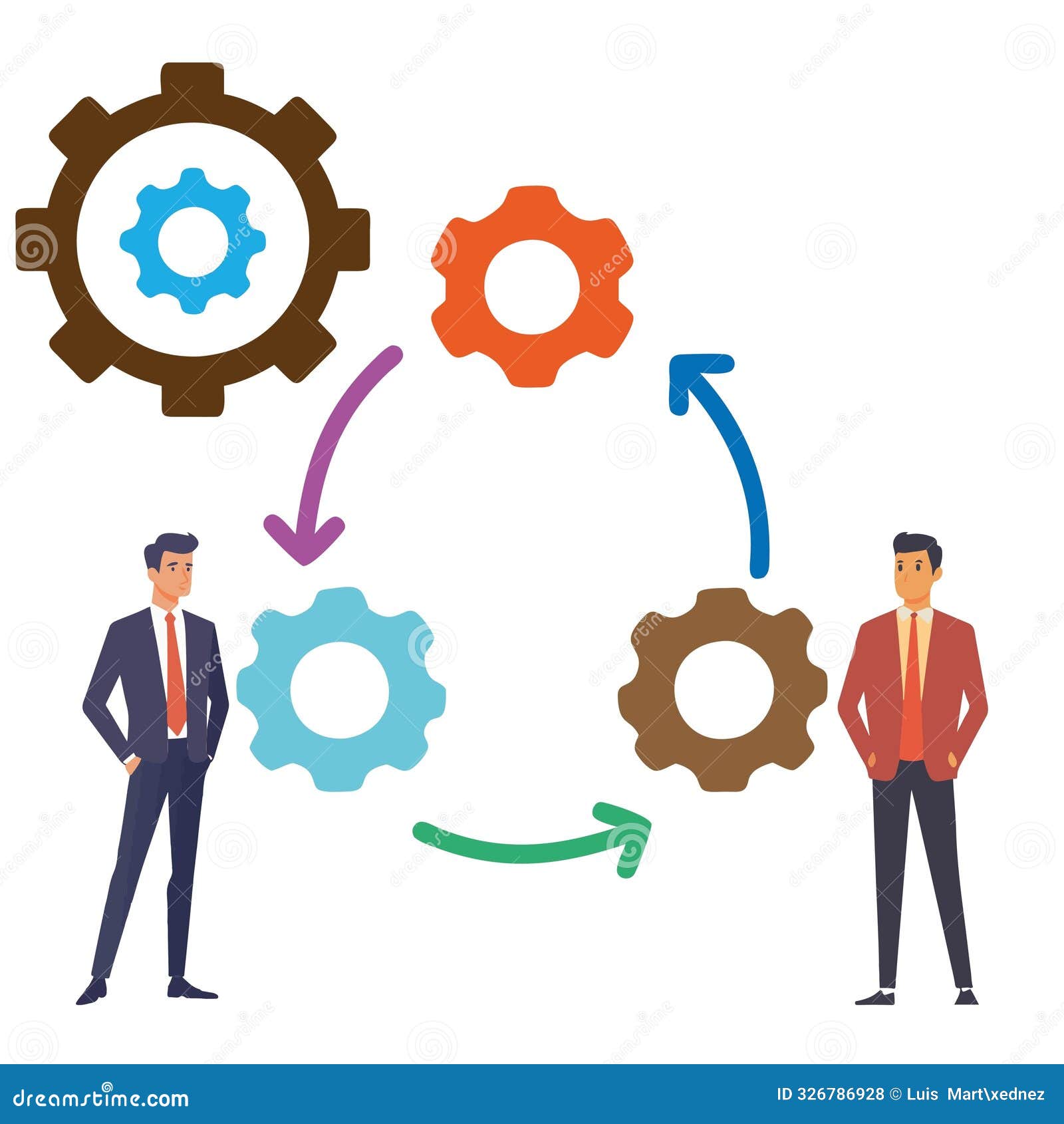 Business Management Concept, Business. Vector Concept. Service. Stock ...