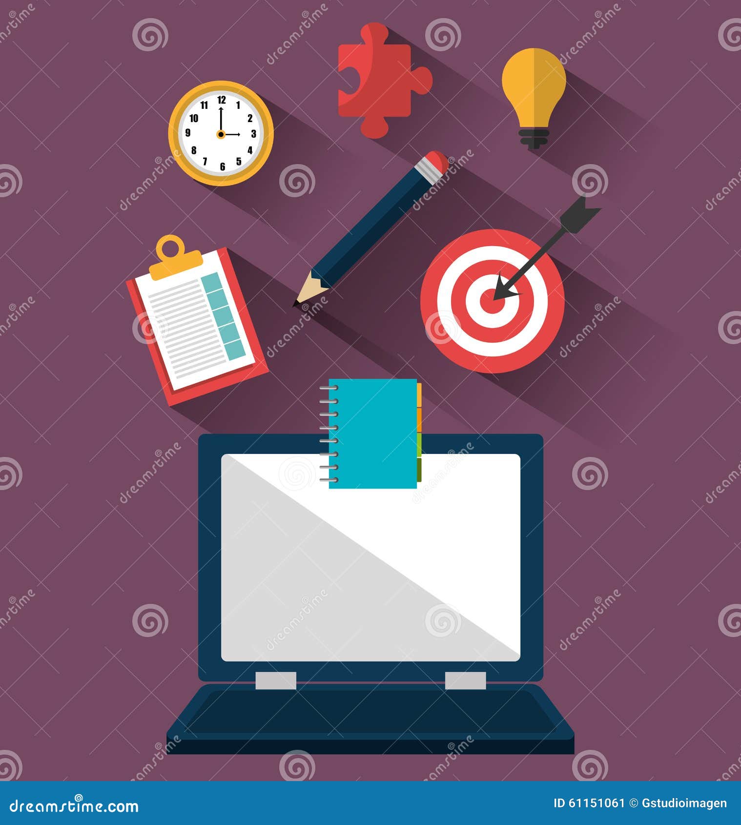 Business management design stock vector. Illustration of diagram - 61151061