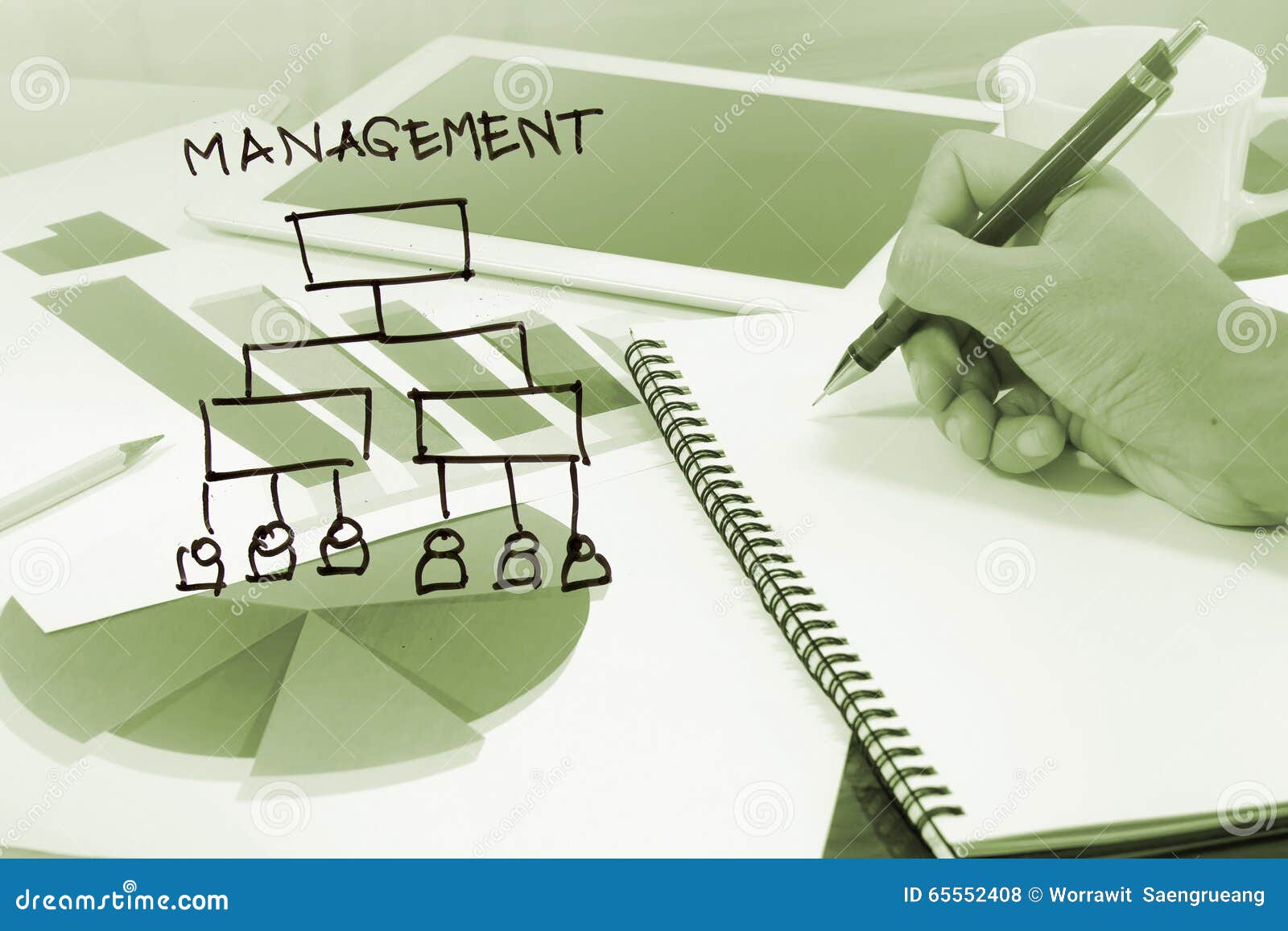 Business Management Diagram Stock Photo - Image of sketch, cost: 65552408