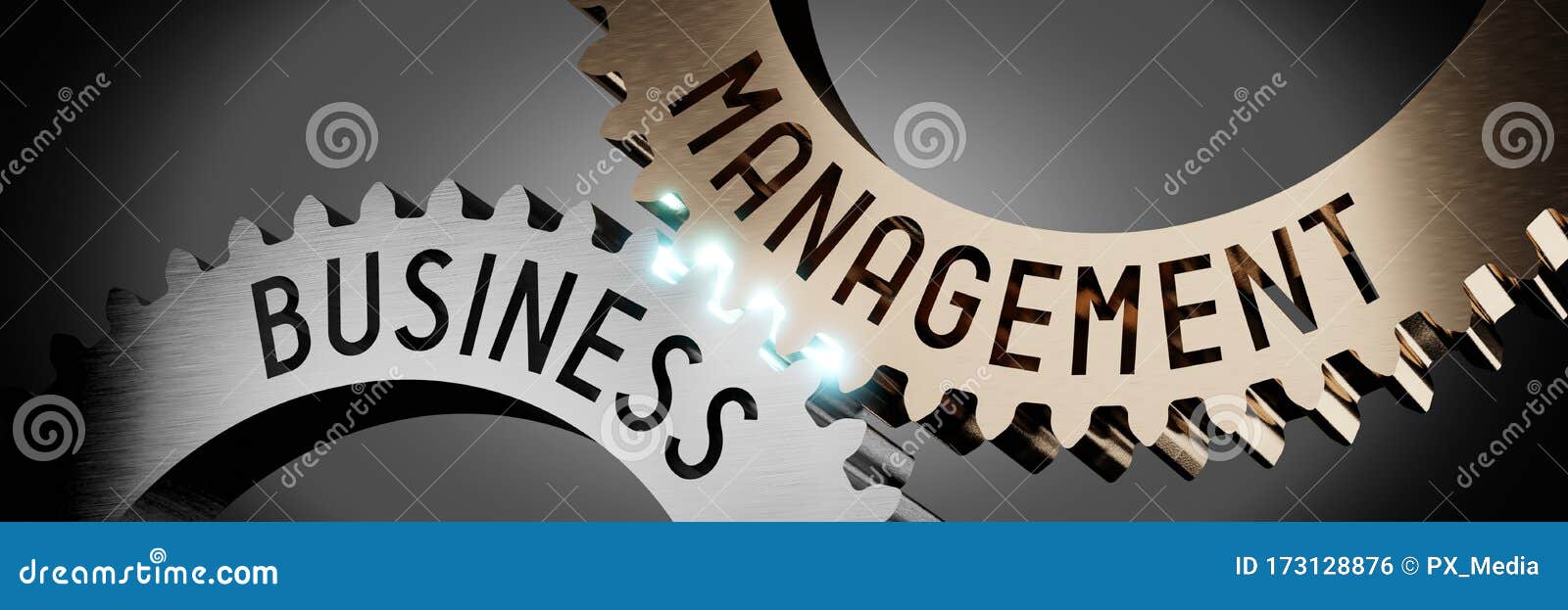 Business Management - Typographical Cogs Concept Stock Illustration ...
