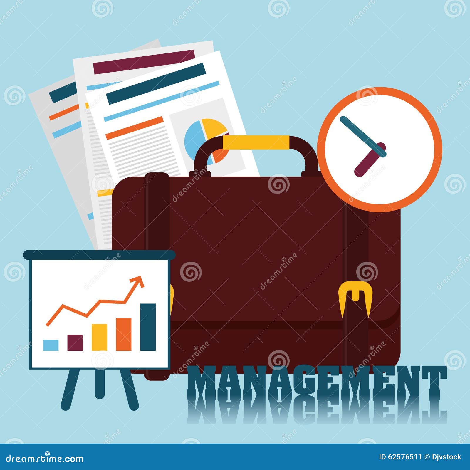Business Management Graphic Stock Vector - Illustration of teamwork ...