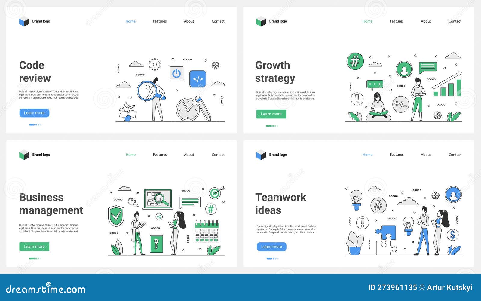 Algorithm And Work Flow With Process Structure Planning Tiny Person Concept Cartoon Vector