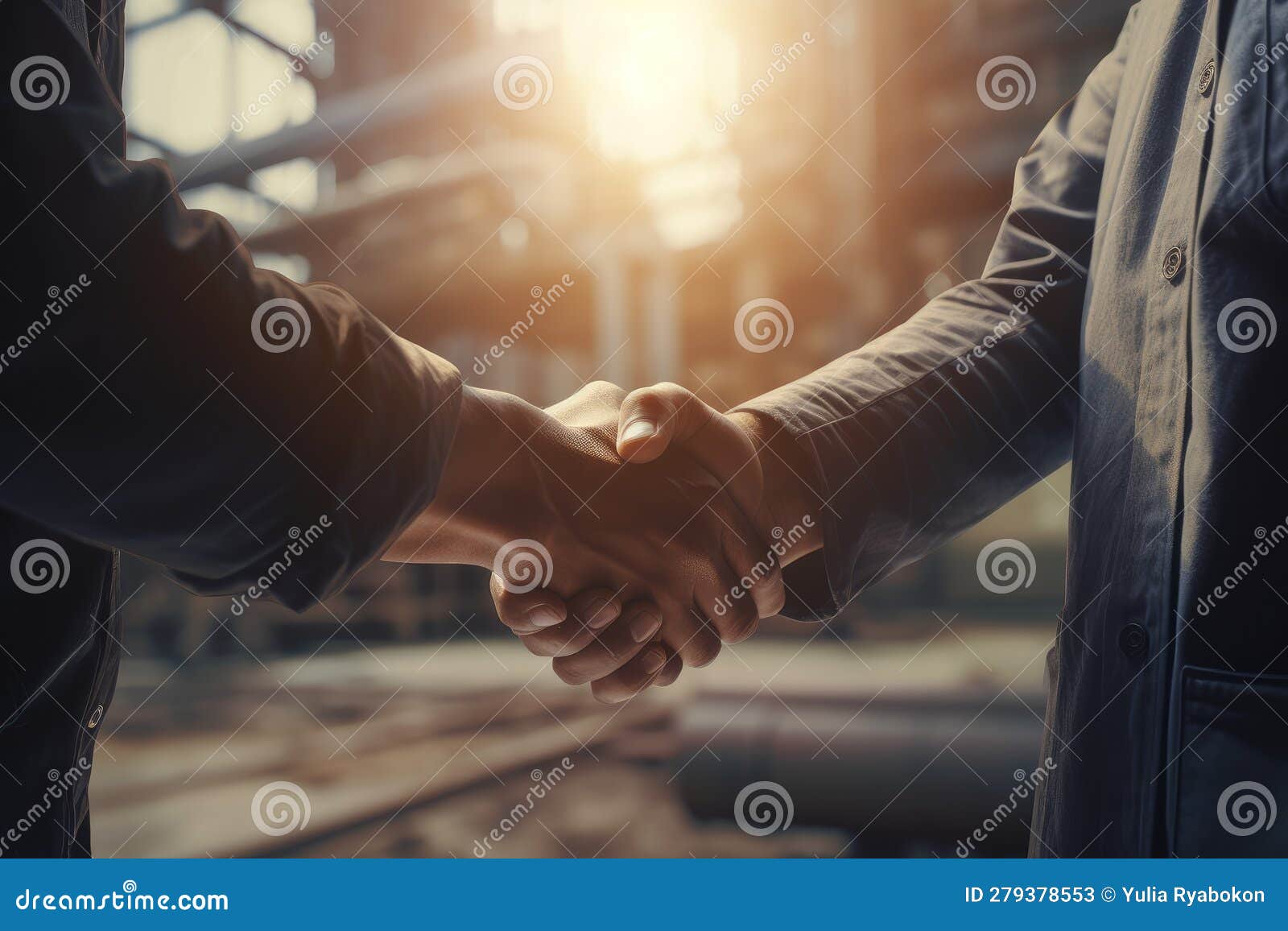 Business Management Handshake. Generate Ai Stock Illustration ...
