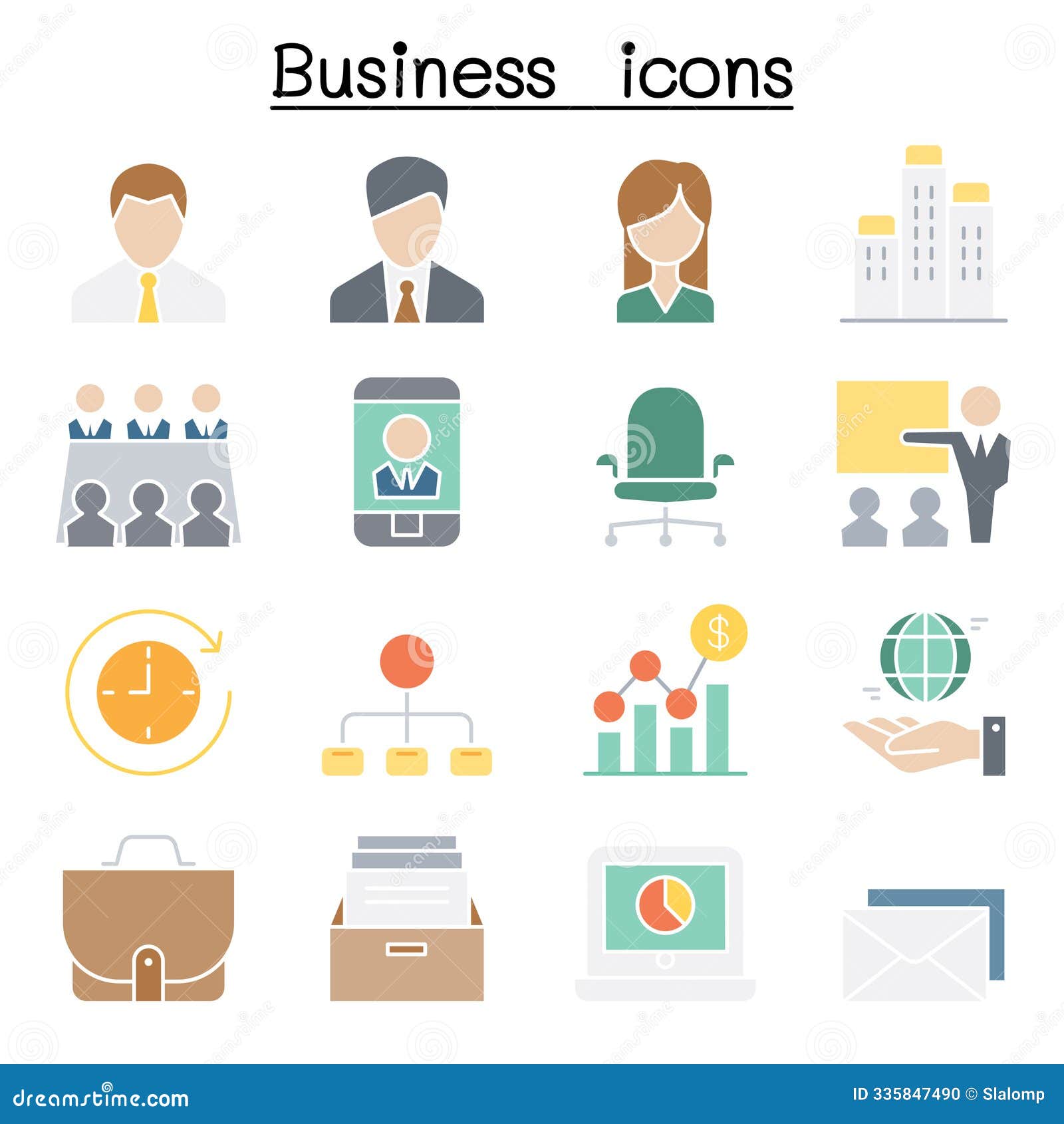 Flat Color Pack Of 25 Universal Symbols Of Fur, Ink, Map, Screen, File ...