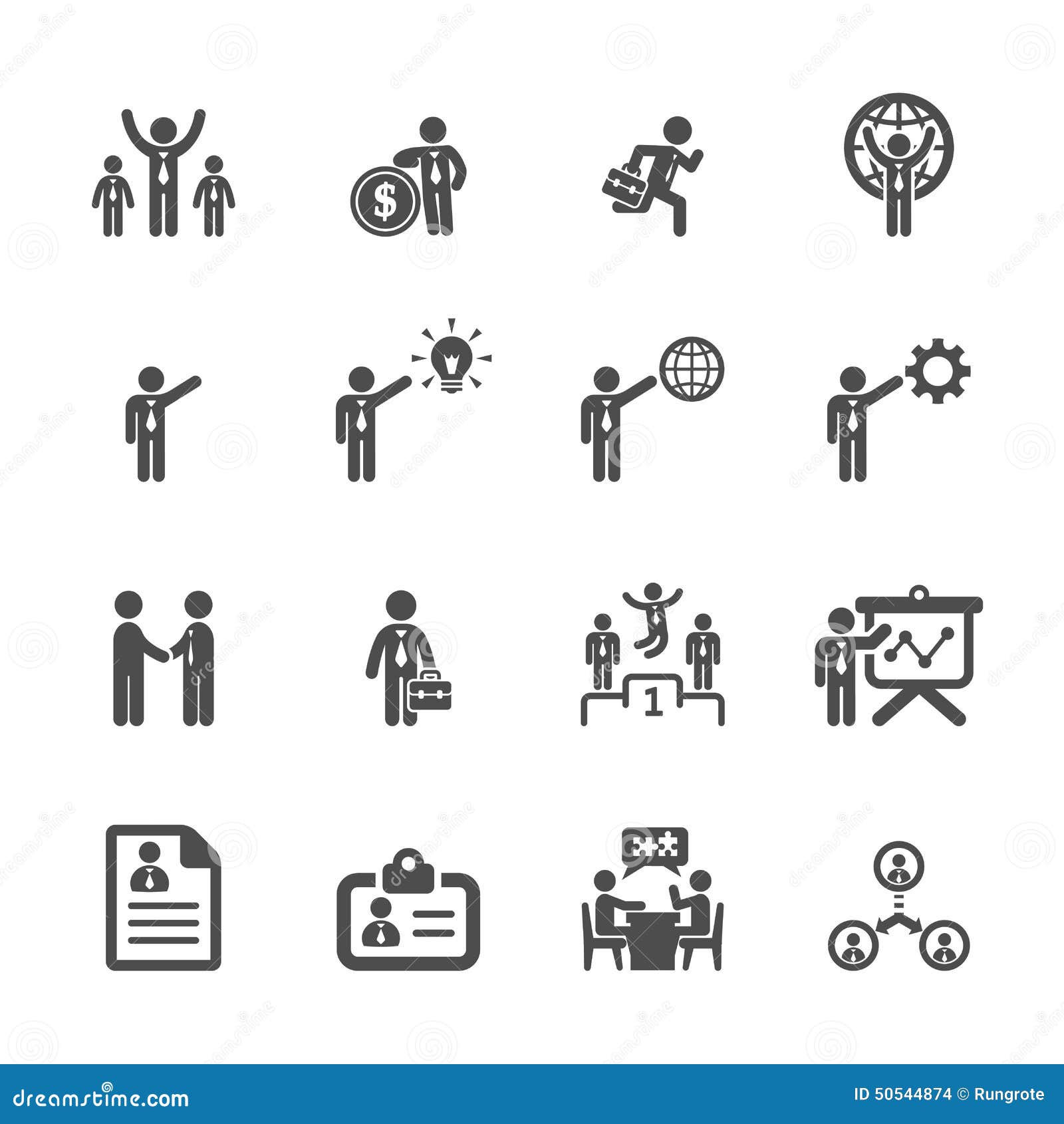 Business and Management Icon Set 5, Vector Eps10 Stock Vector ...