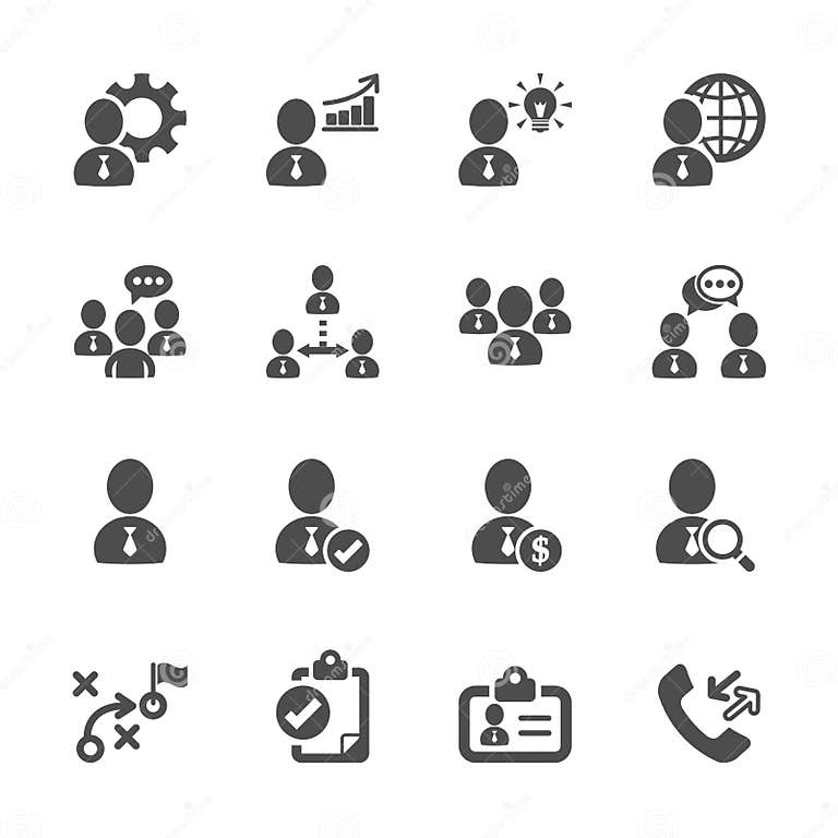 Business and Management Icon Set 10, Vector Eps10 Stock Vector ...