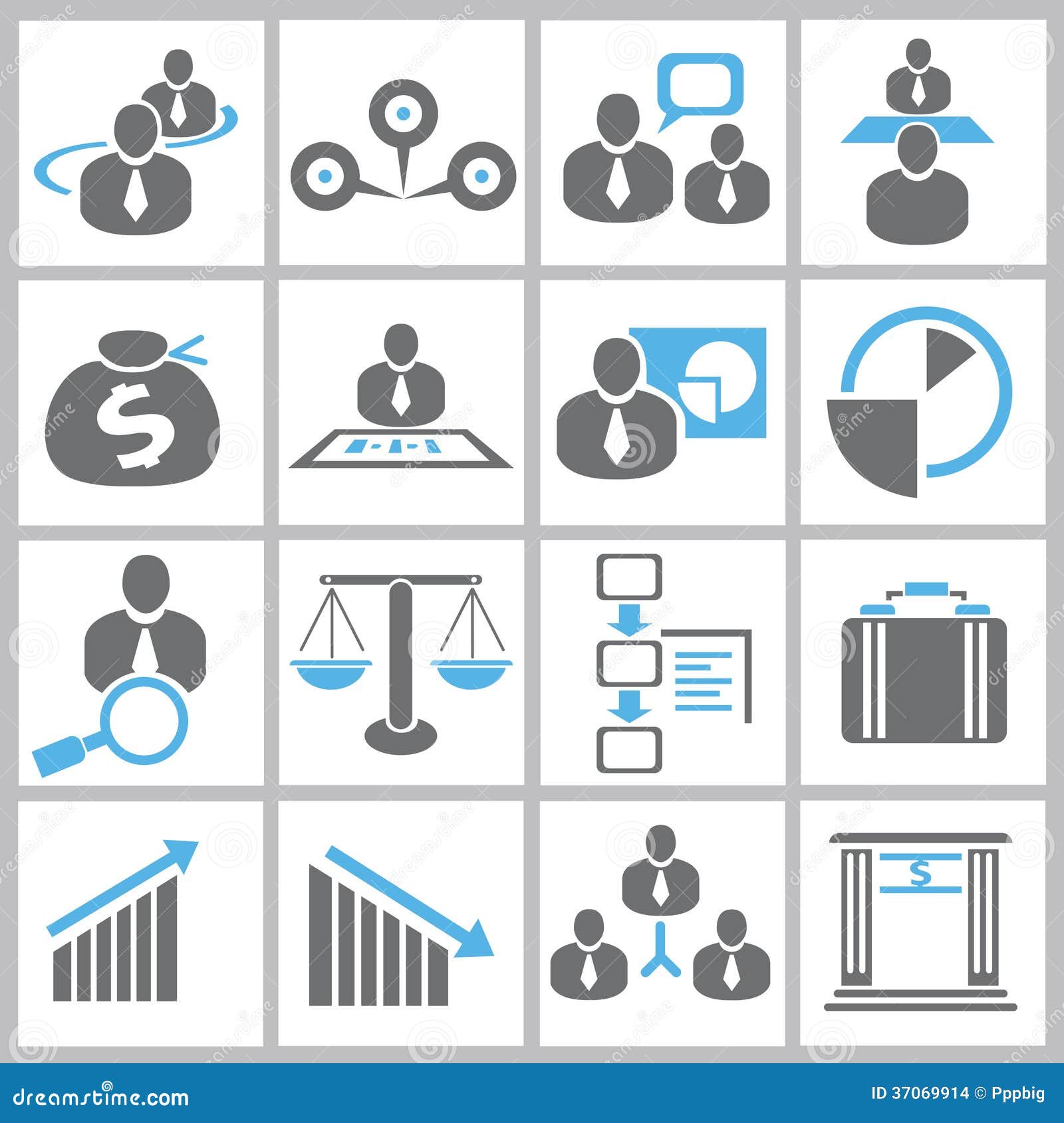 Business management icons stock illustration. Illustration of ...