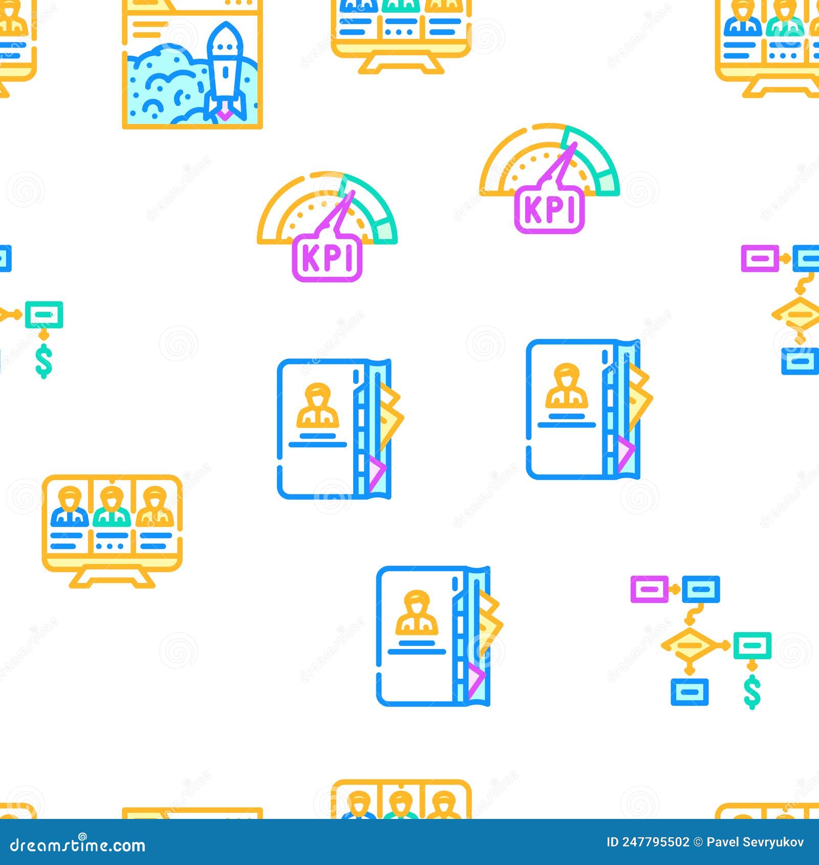 Business Management Business Icons Set Vector Stock Vector ...