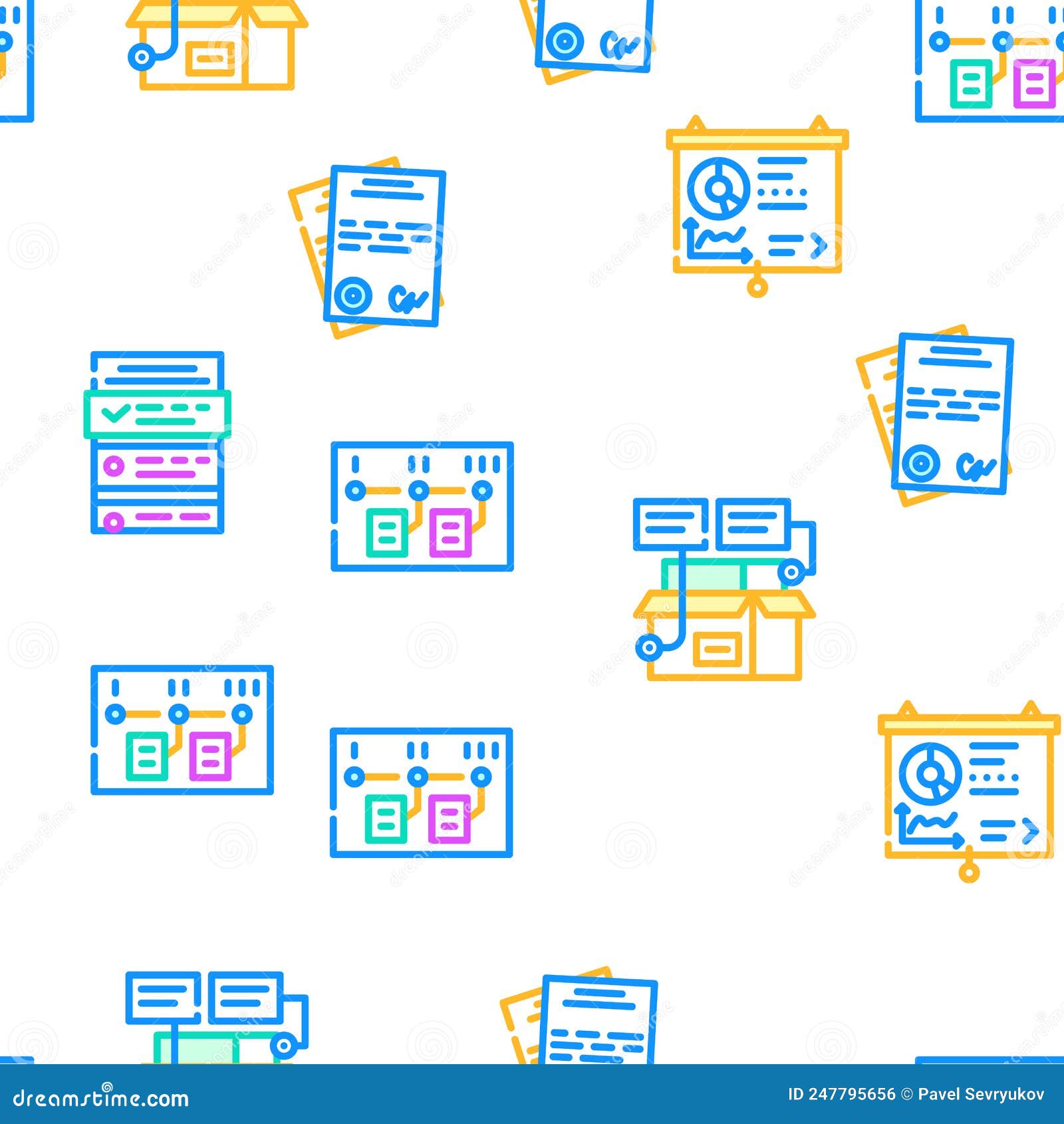 Business Management Business Icons Set Vector Stock Vector ...