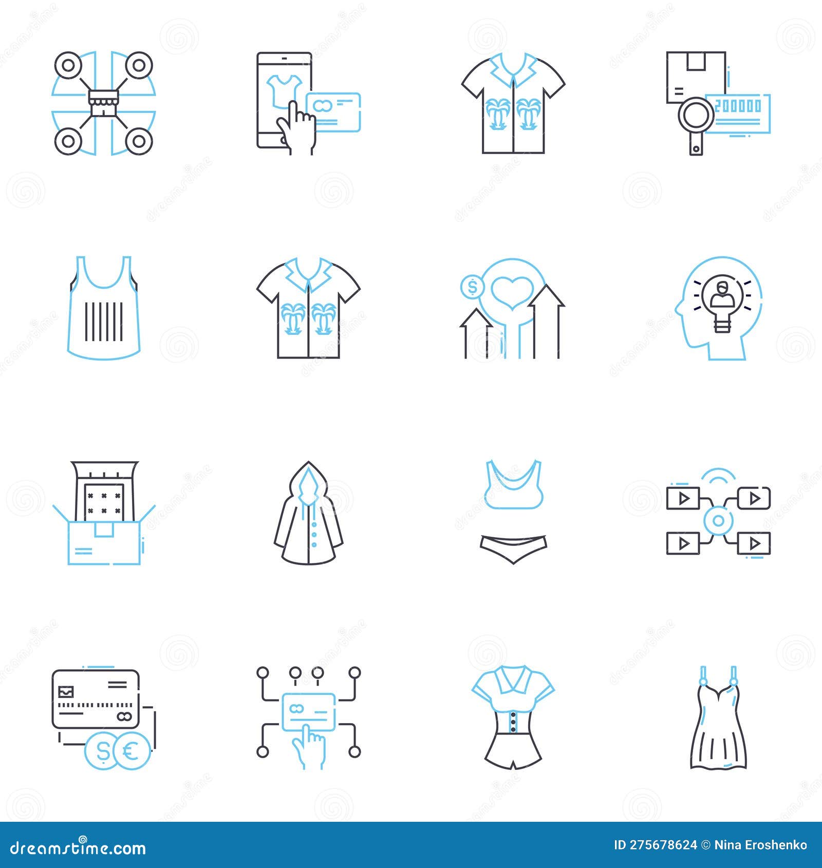 Business Management Linear Icons Set. Accountability, Adaptability ...