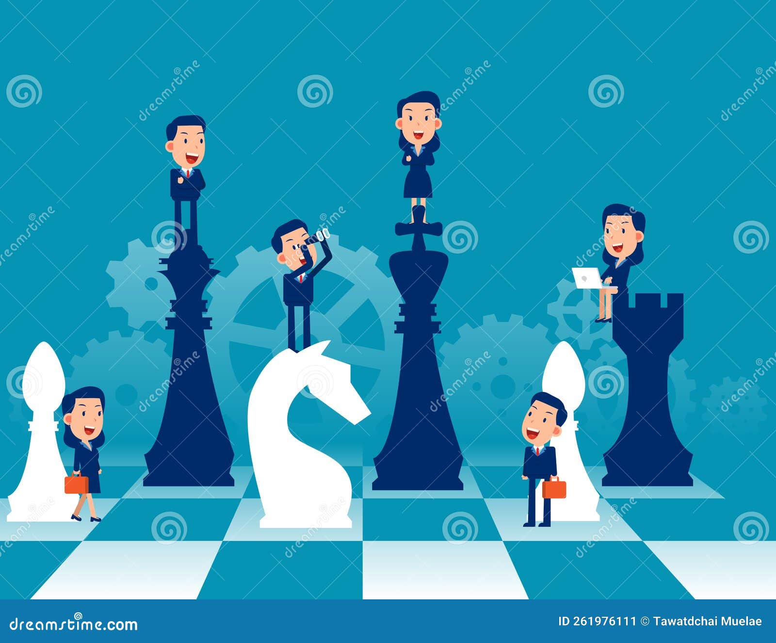 Business Management and Planning. Chess Challenge and Competitive Stock ...