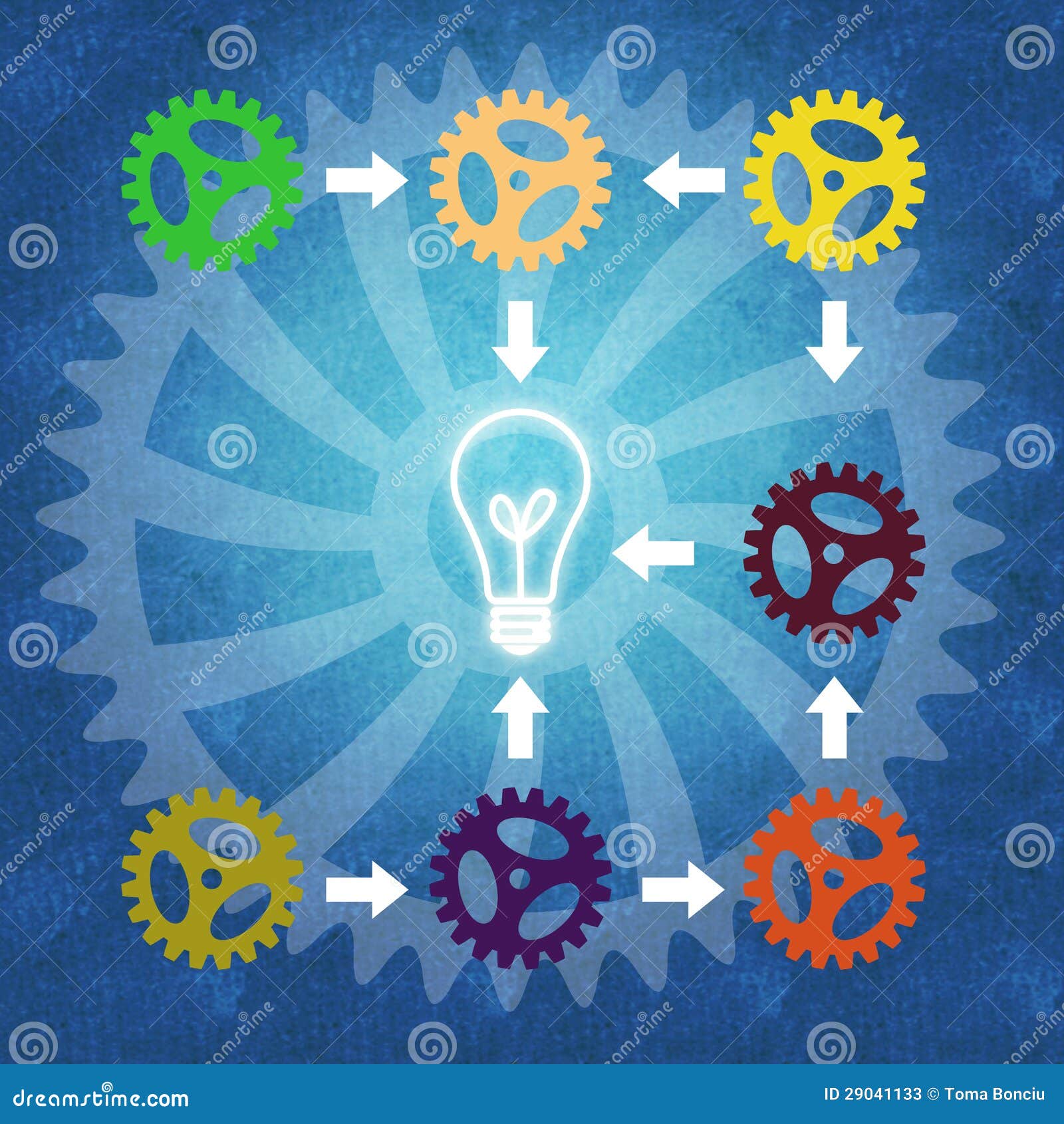 Business Management Process Stock Illustration - Illustration of ...