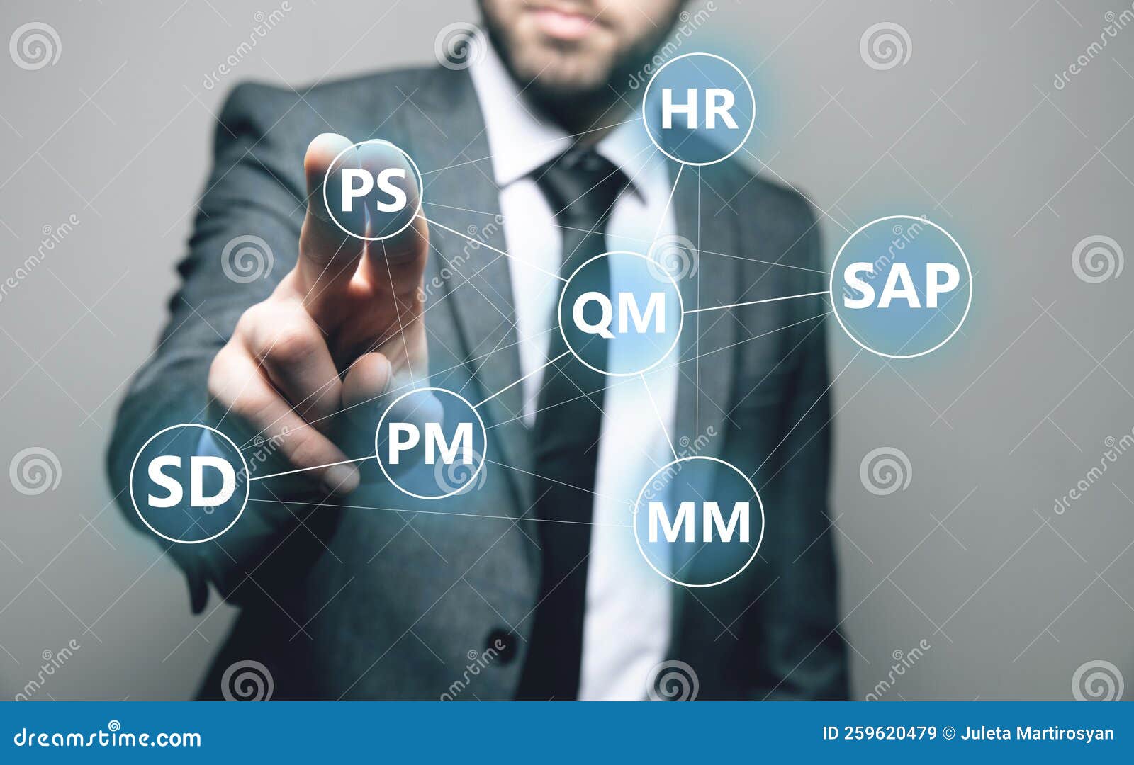 Business Management Software (SAP). ERP Enterprise Resources Planning ...