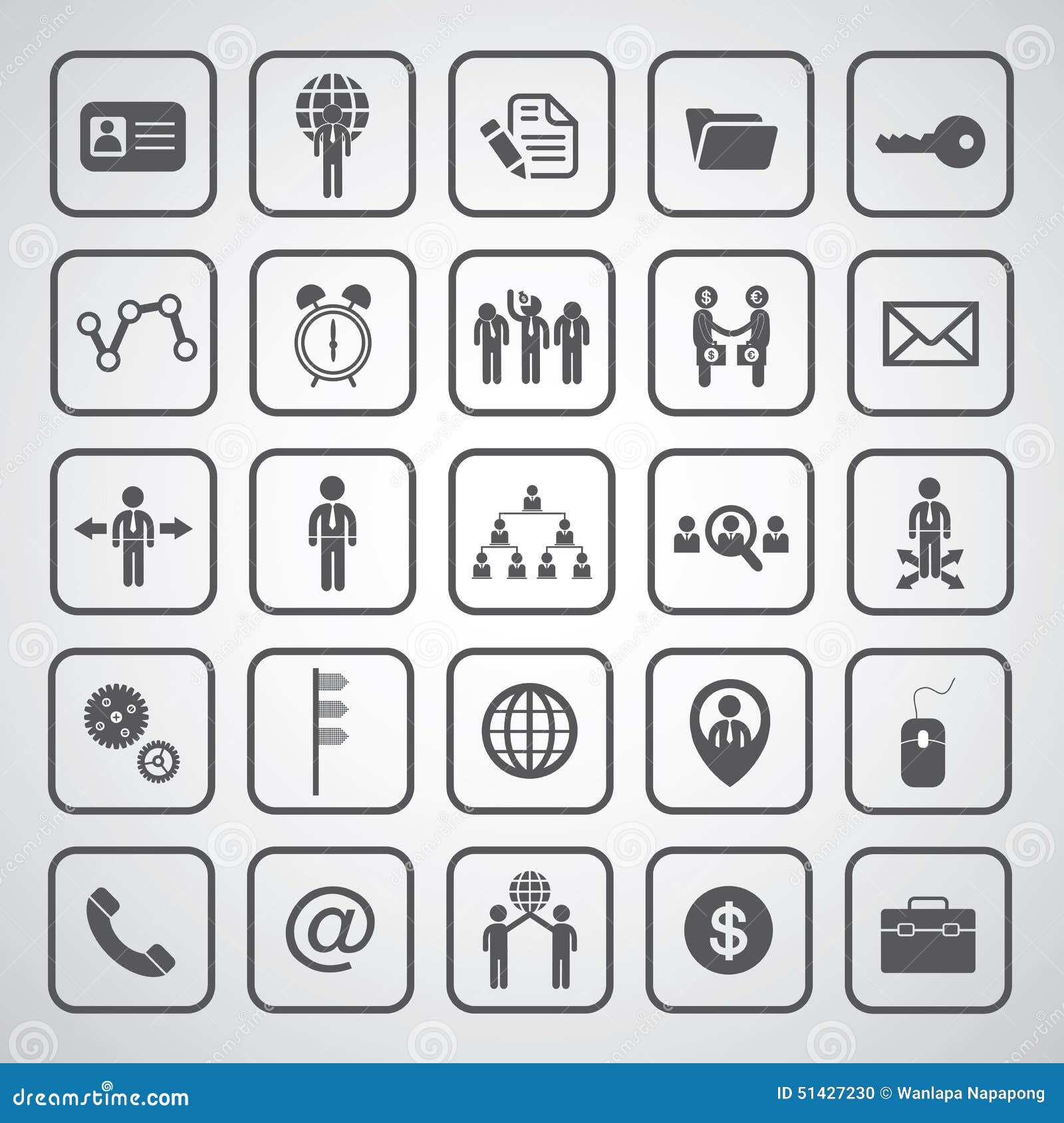 Business management symbol stock vector. Illustration of dollar - 51427230