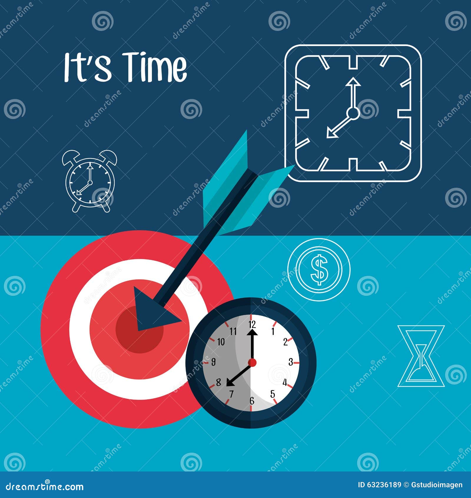 Business and Management Time Stock Illustration - Illustration of ...