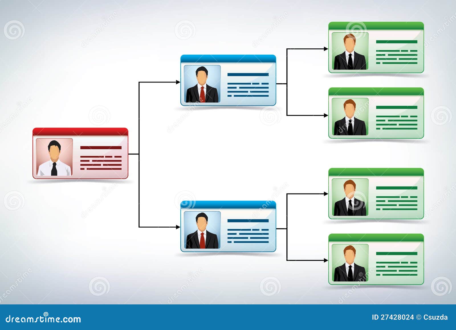 Business Management Tree Template Stock Vector - Illustration of ...