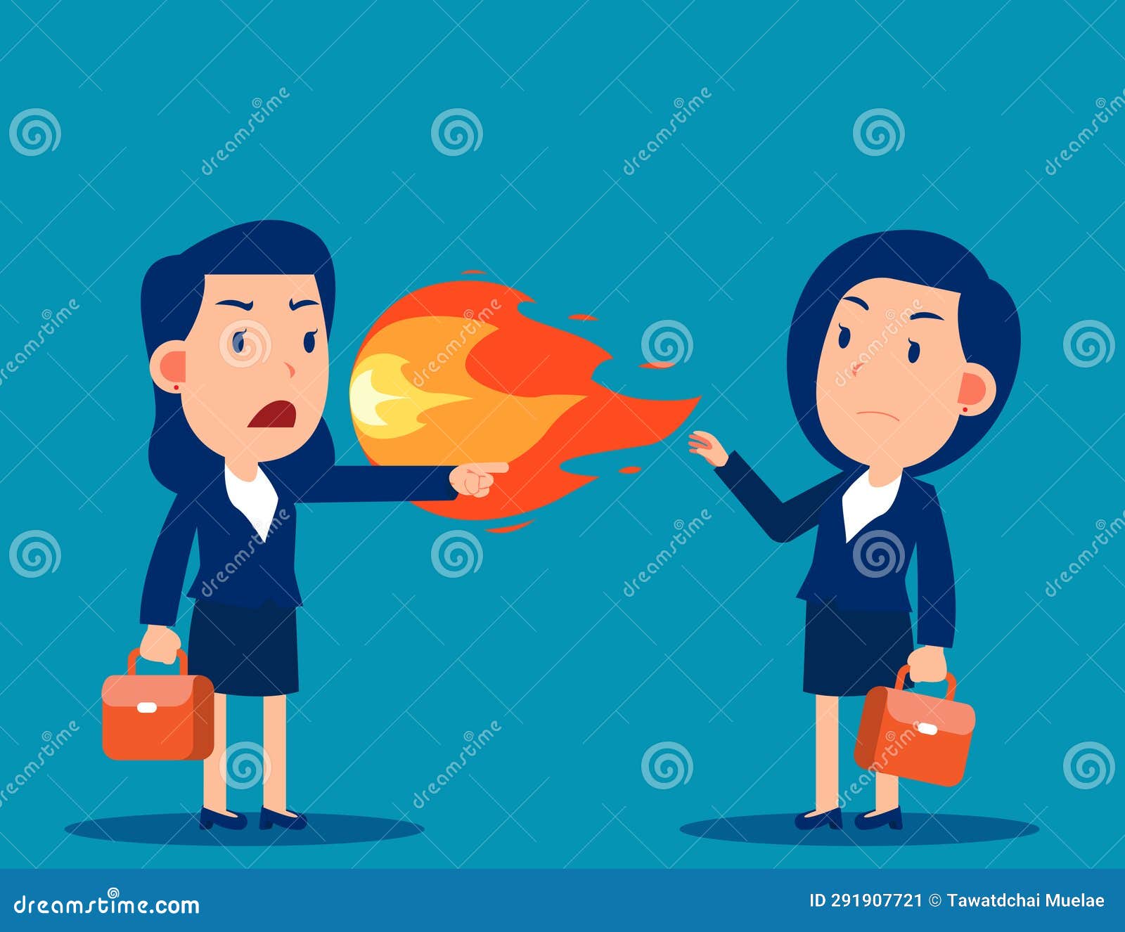 Man Scolding Guy With Aggressive Behavior In Street. Conflict Male ...