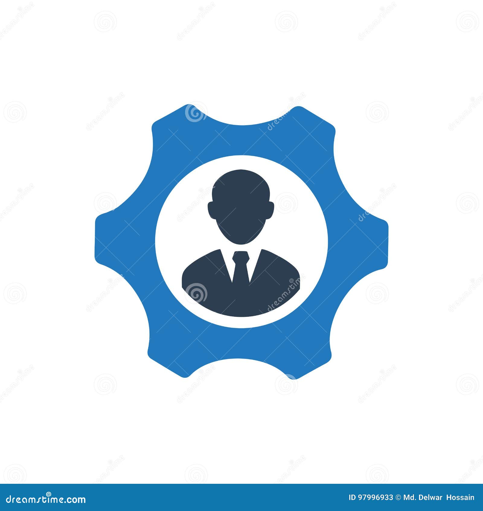 Business Manager Icon stock vector. Illustration of symbol - 97996933