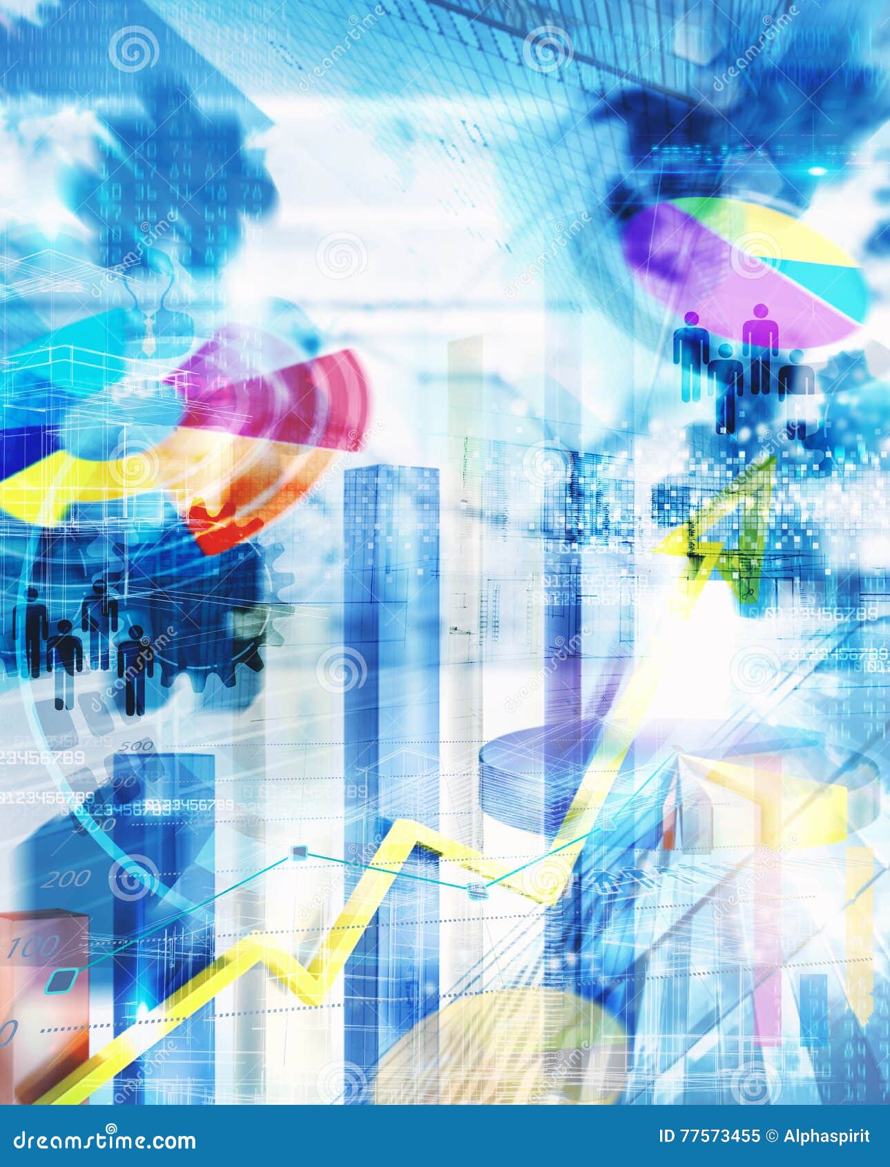 Business Market Analysis Background Stock Image - Image of increase ...