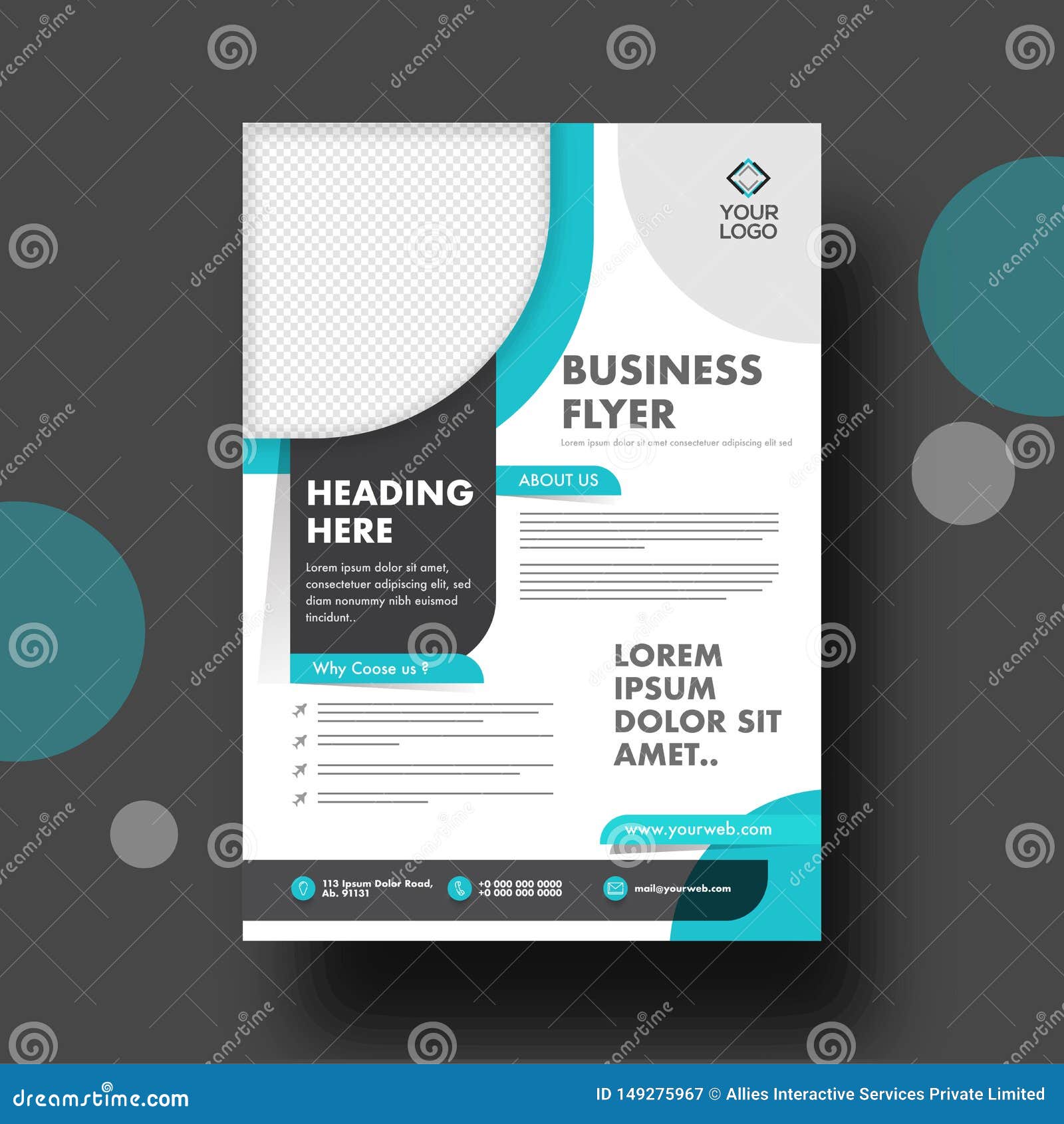 Business Marketing Proposal Flyer. Stock Illustration - Illustration of ...