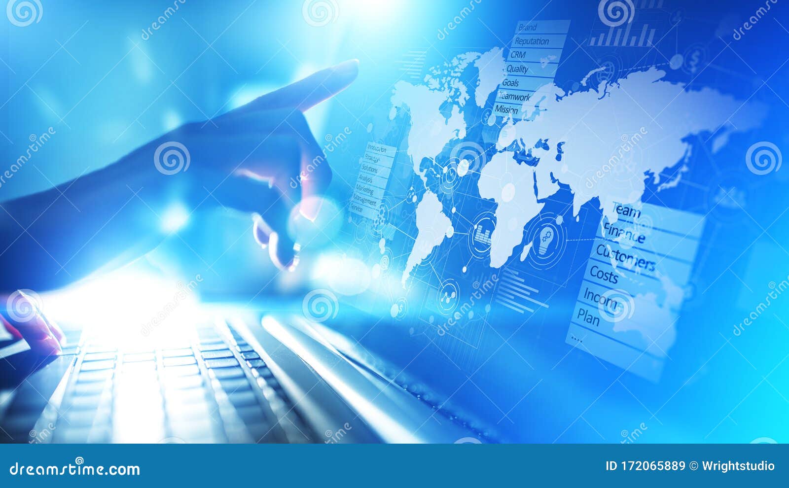 Business and Marketing Strategy Dashboard, Data Analysis Control Panel ...
