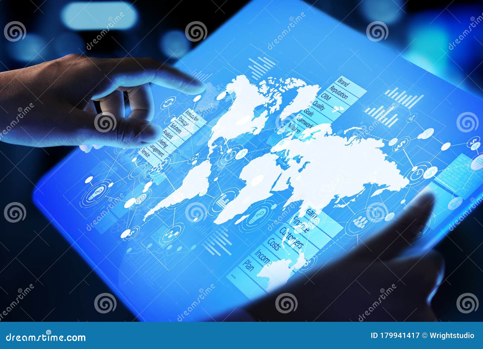 Business and Marketing Strategy Dashboard, Data Analysis Control Panel ...