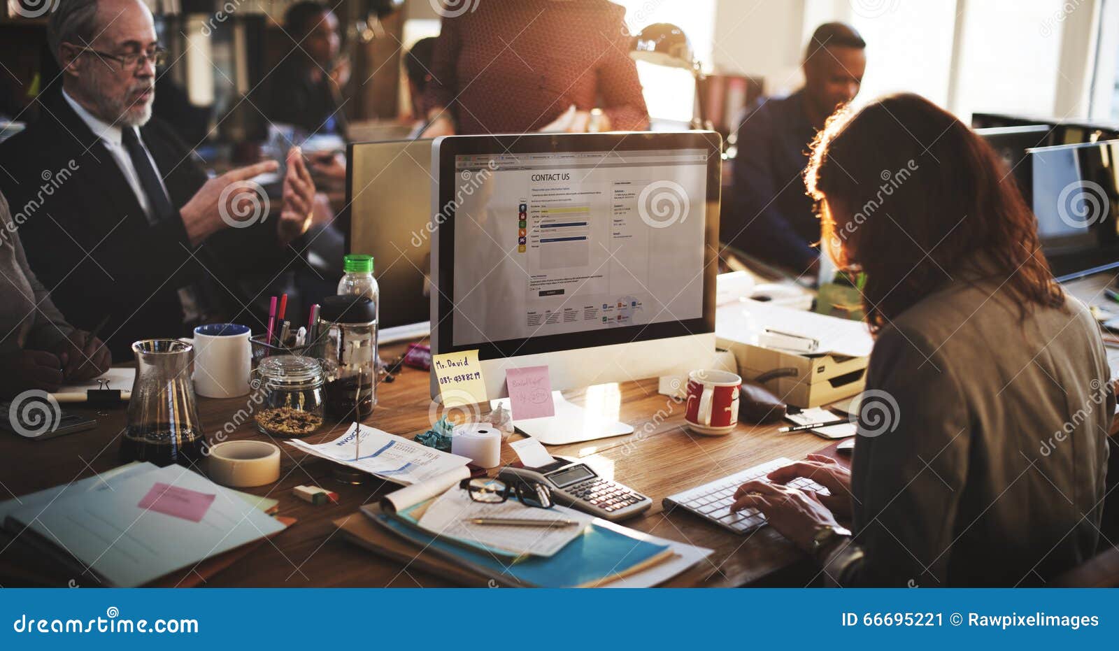 Business Marketing Team Discussion Planning Concept Stock Image - Image ...