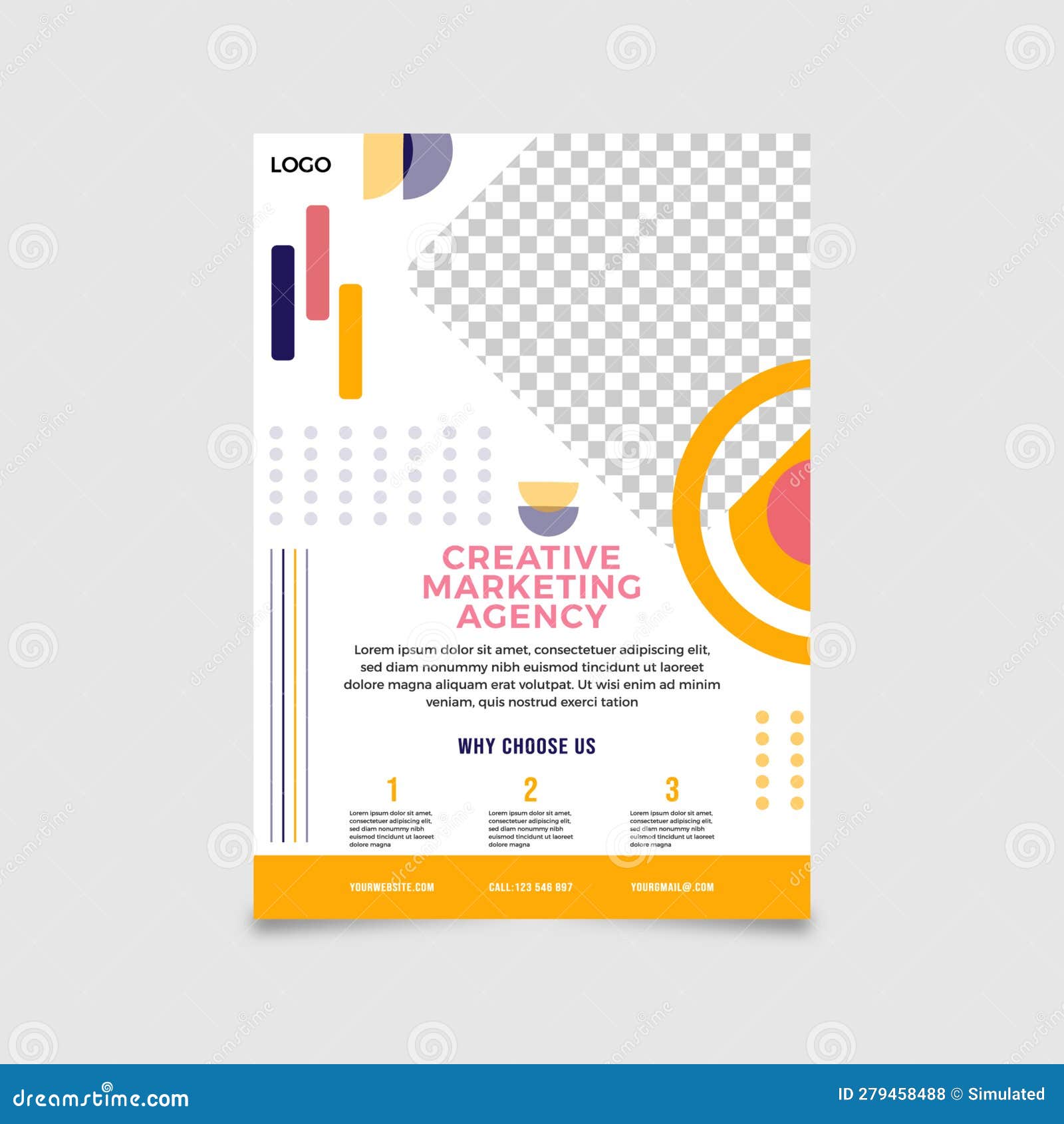 Business Marketing Vertical Poster Template Design. Stock Vector ...