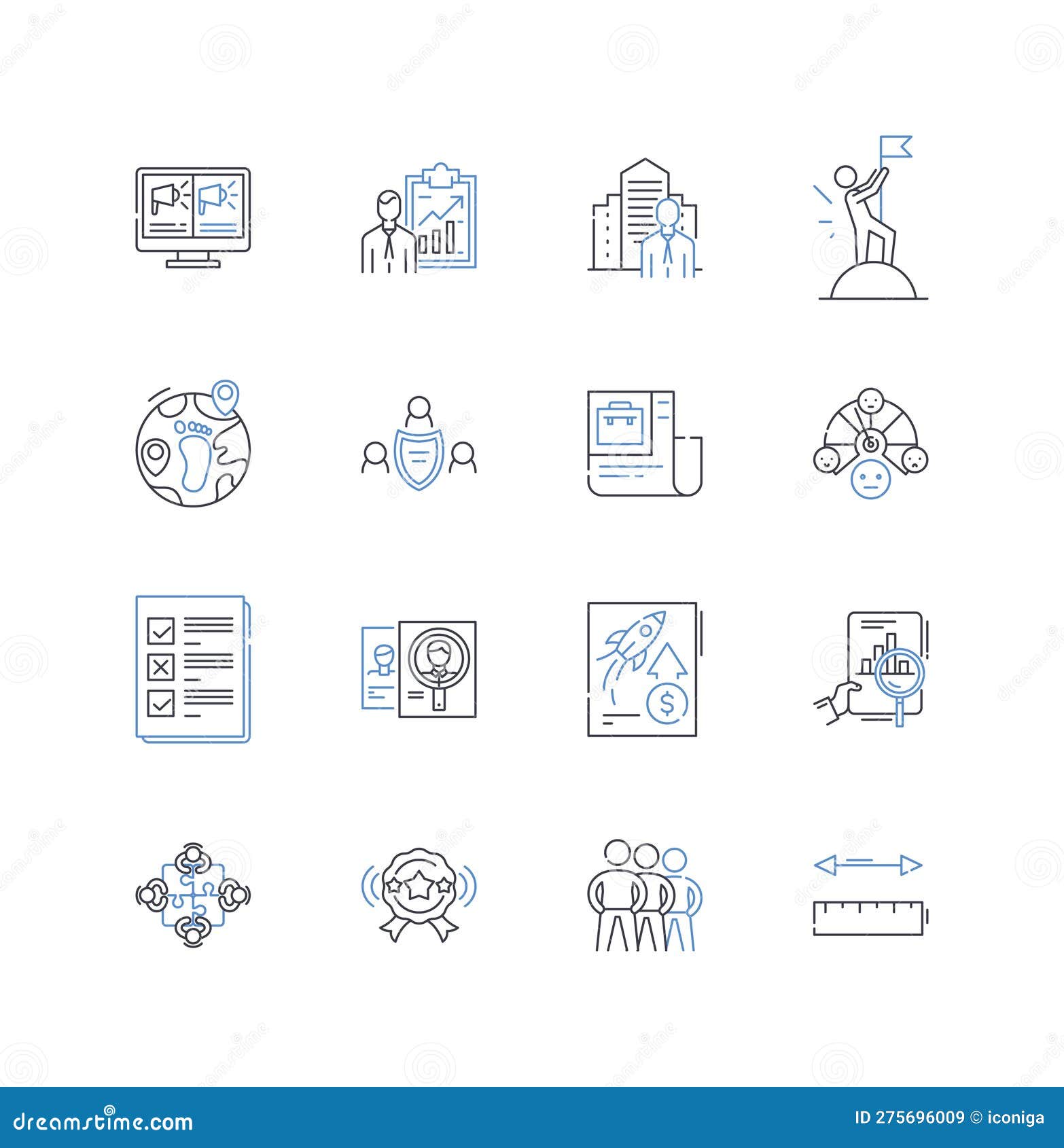 Business Maturation Line Icons Collection. Progression, Evolution ... Business Maturation Line Icons Collection. Progression, Evolution ...