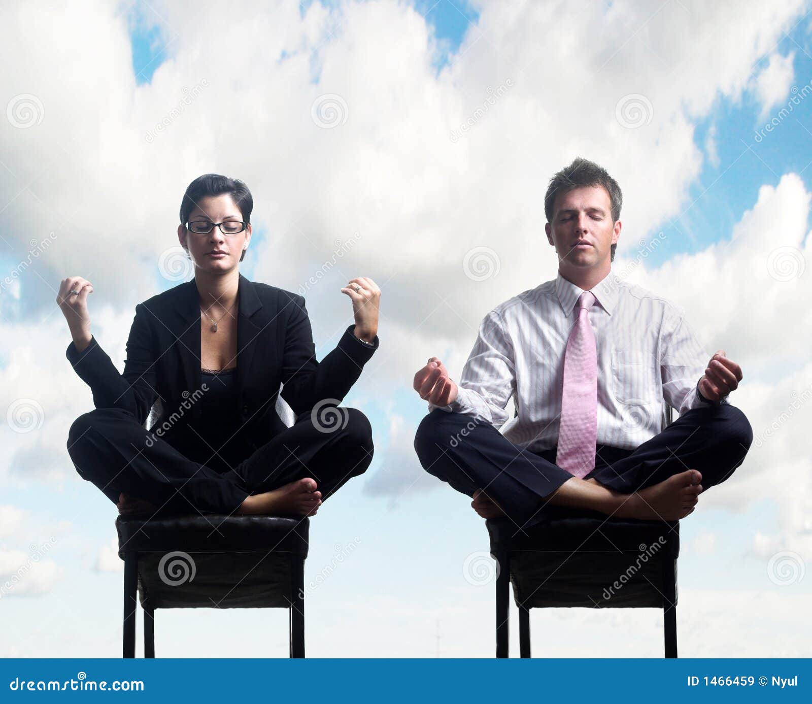 Business Meditation stock image. Image of attractive, businessman - 1466459