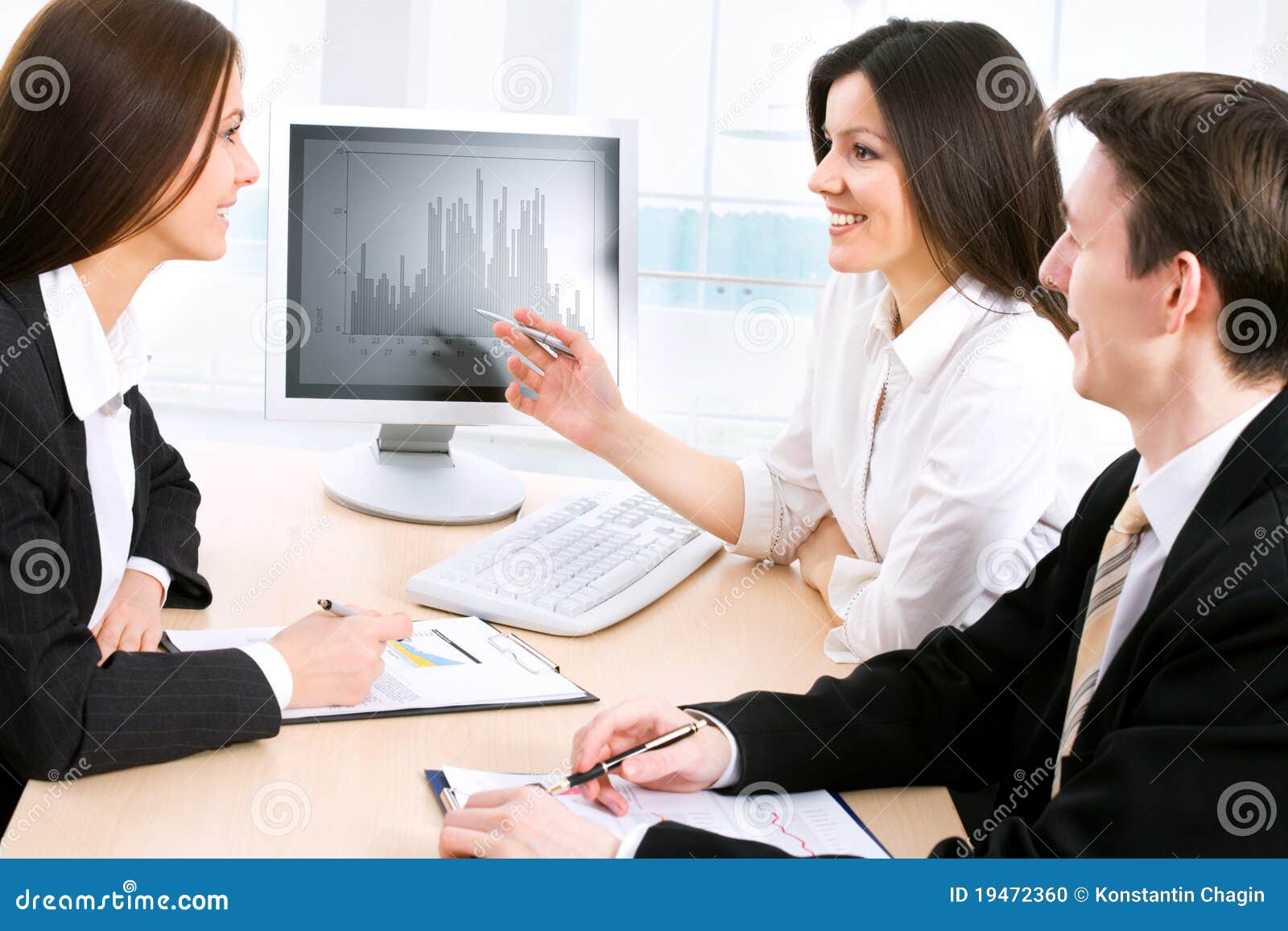 Business meeting stock photo. Image of computer, leadership - 19472360